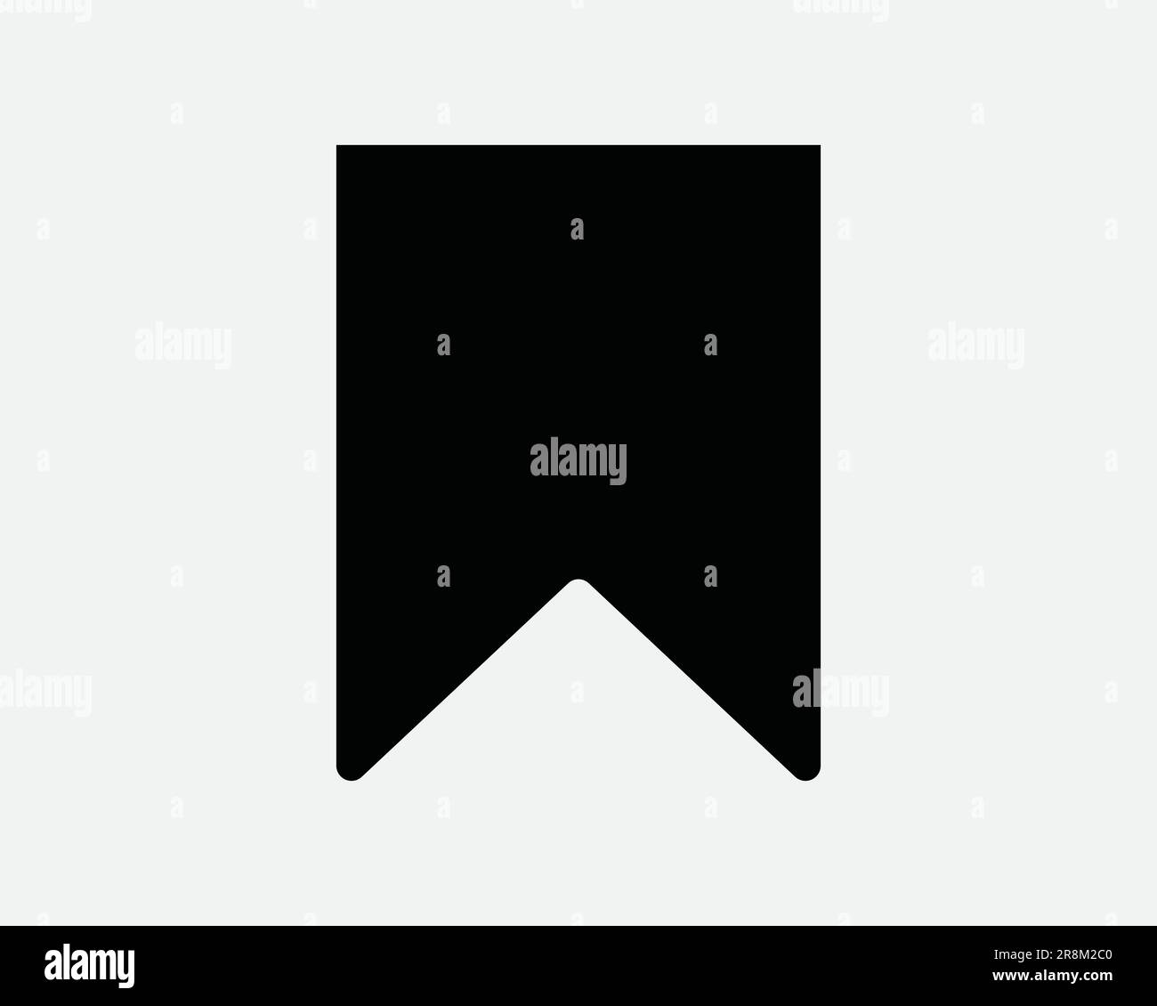 Bookmark Icon. Book Mark Label Note Tag Read Placement Ribbon. Black ...