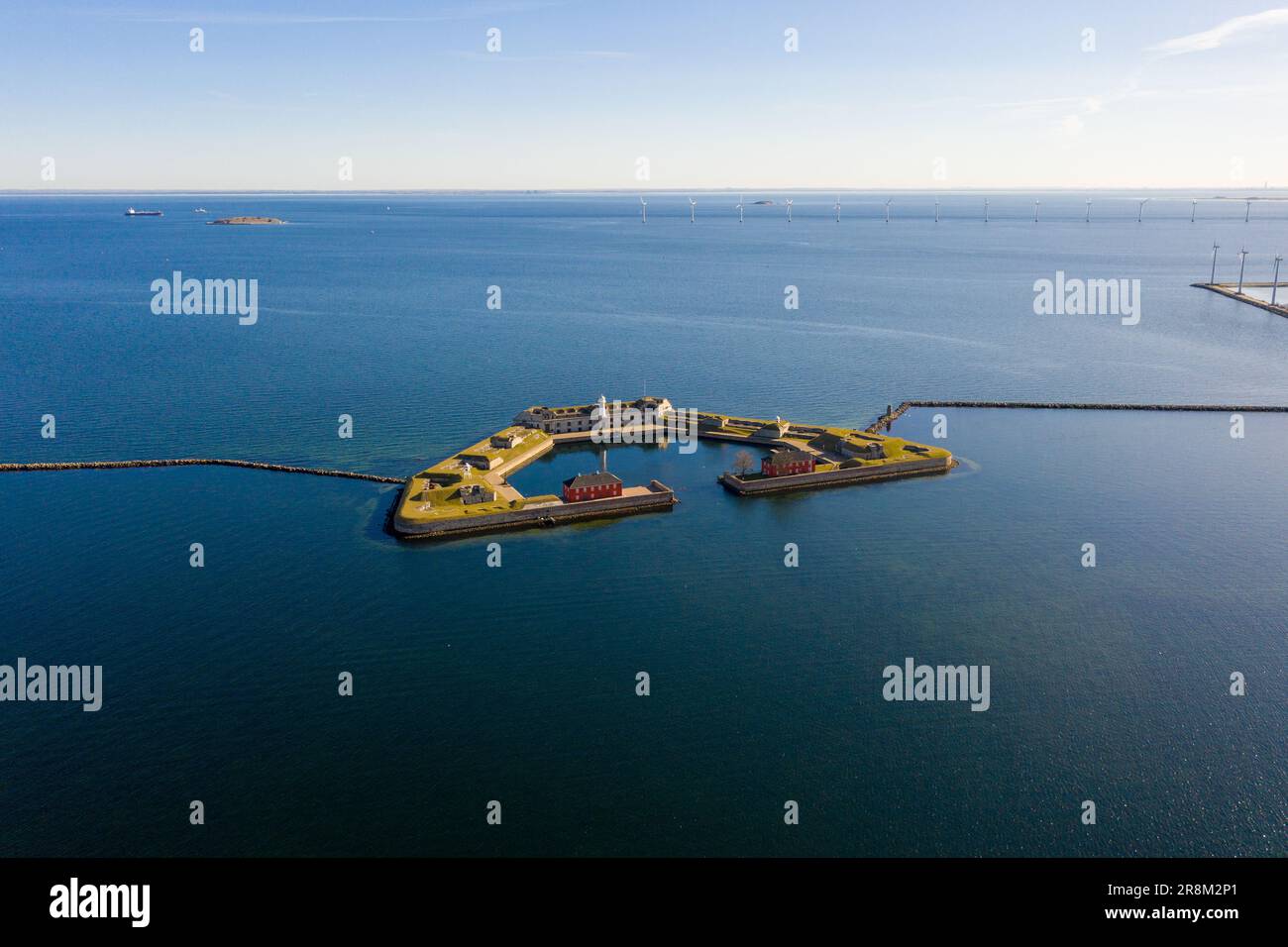 Aerial View of Trekroner Fort in Copenhagen Stock Photo - Alamy