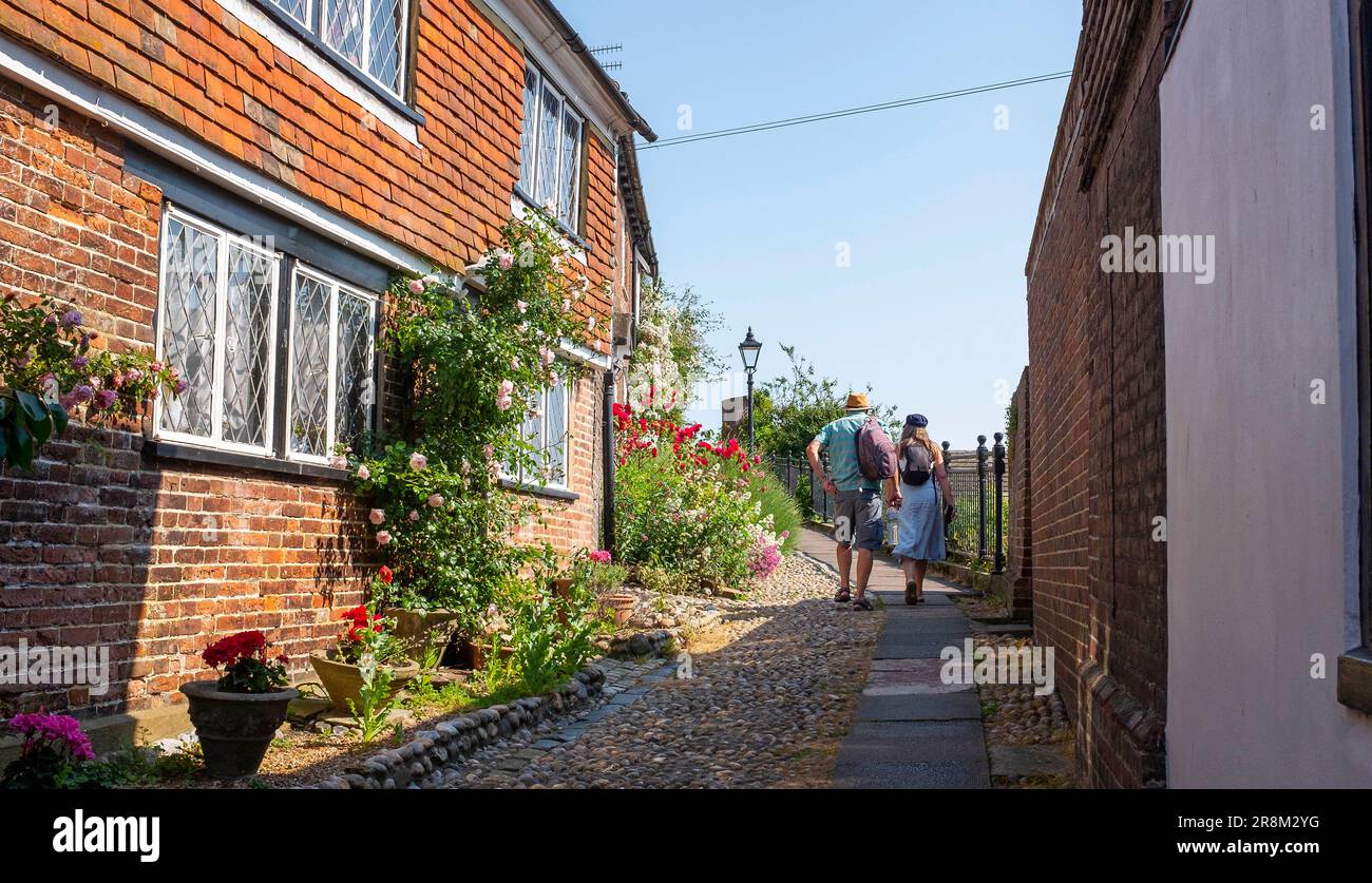 Rye East Sussex , England UK - Beautiful roses in full bloom outside ...