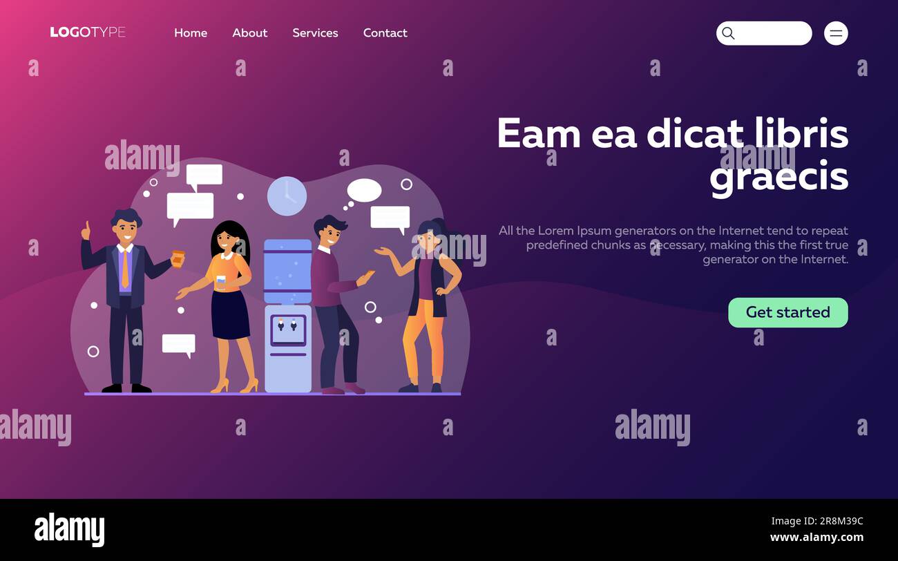 Young smiling woman business conversation Stock Vector Images - Alamy