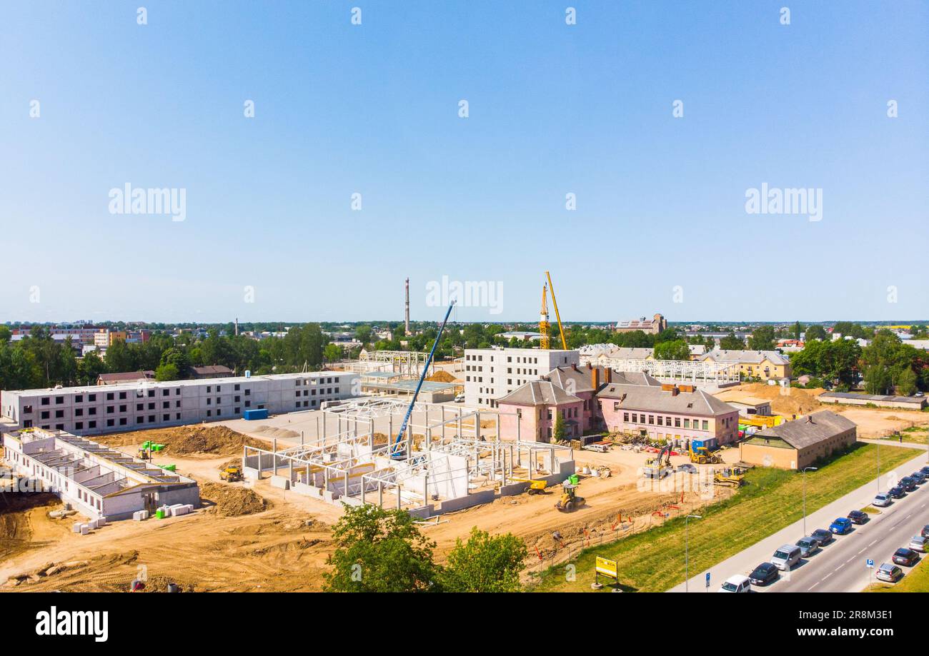 Siauliai, Lithuania - 27th june, 2023: Aerial view new military base ...