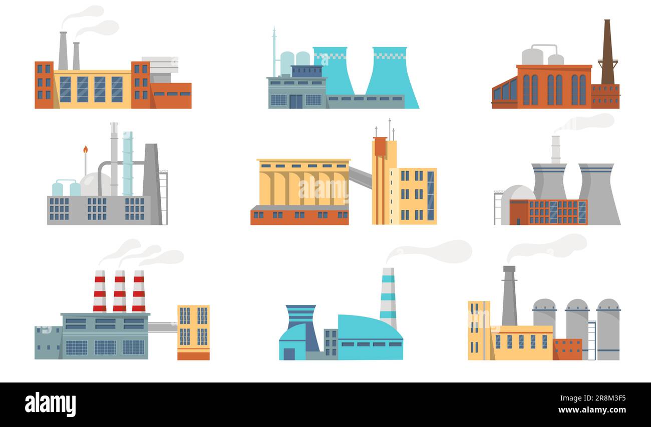Steam factories Stock Vector Images - Alamy