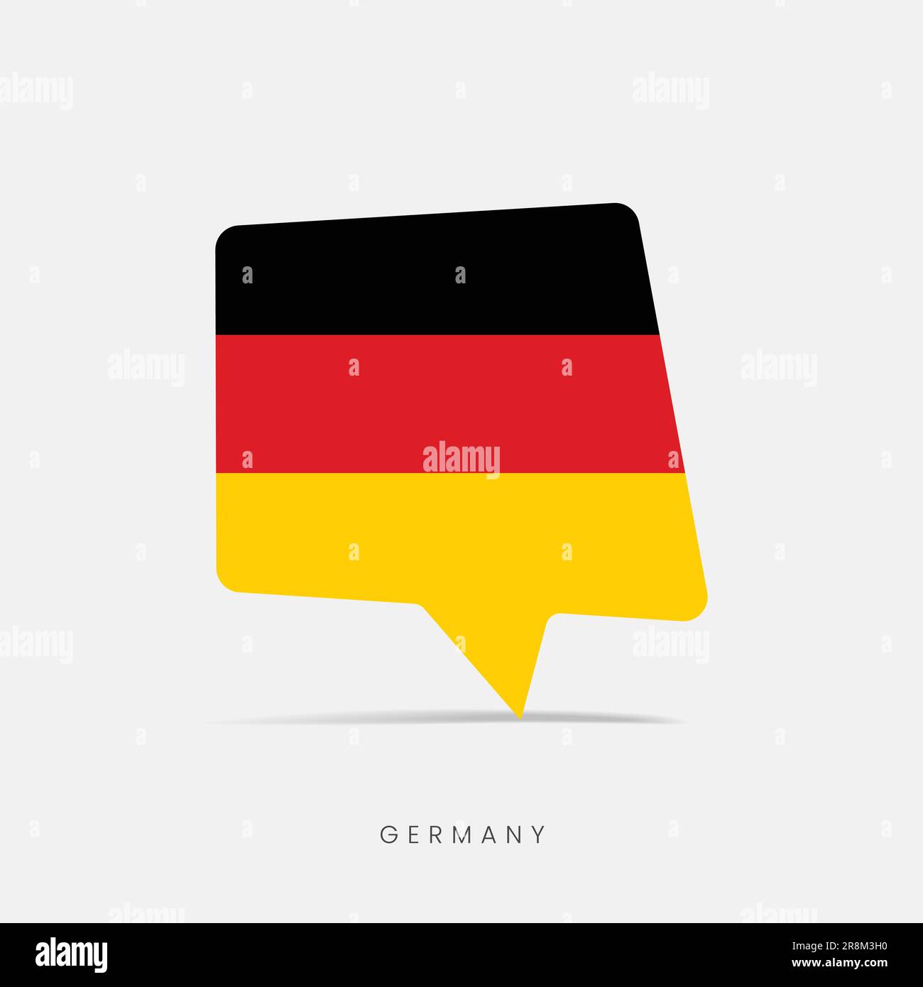 Germany flag bubble chat icon Stock Vector Image & Art - Alamy