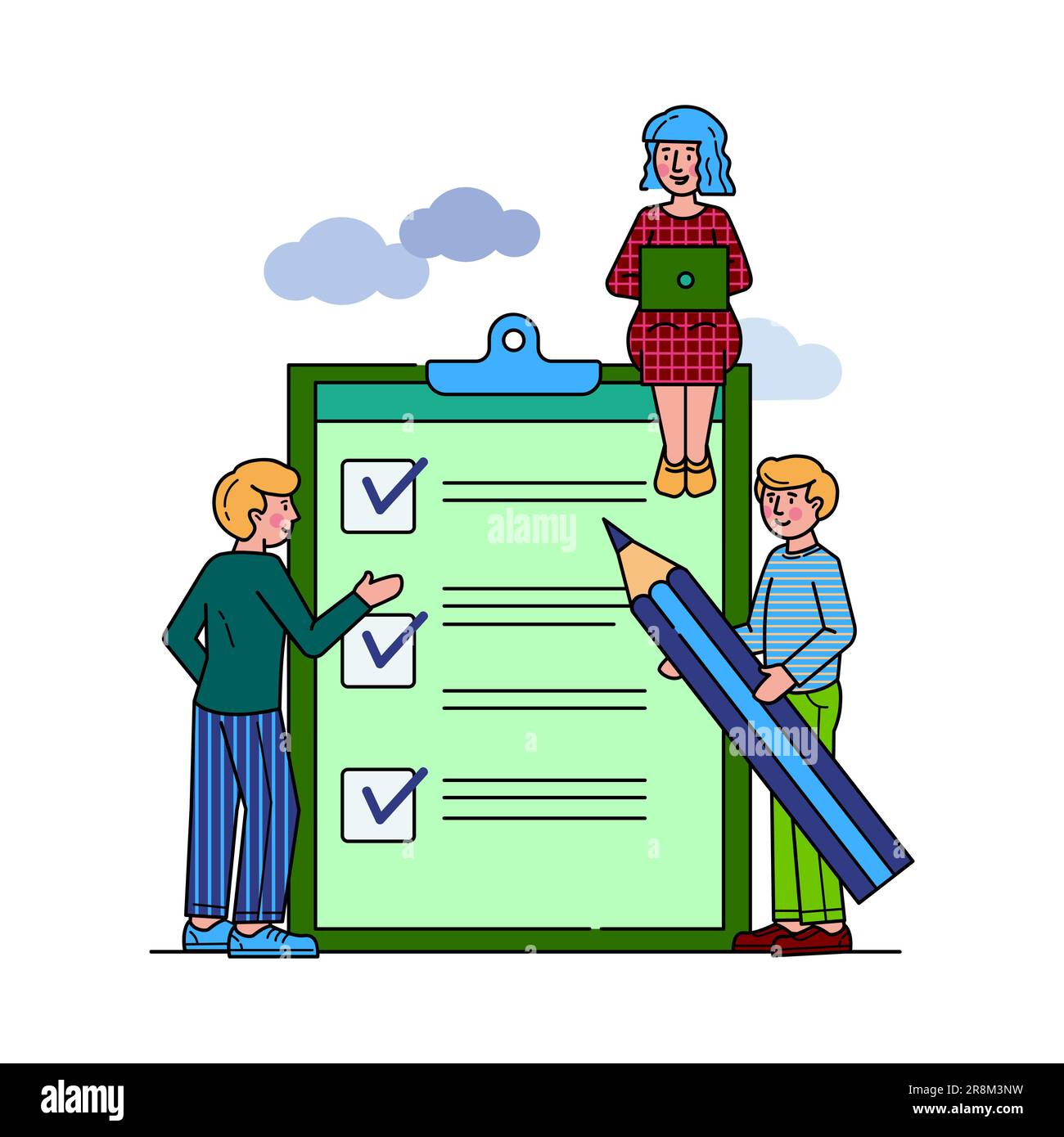 Business man woman stand Stock Vector Images - Alamy