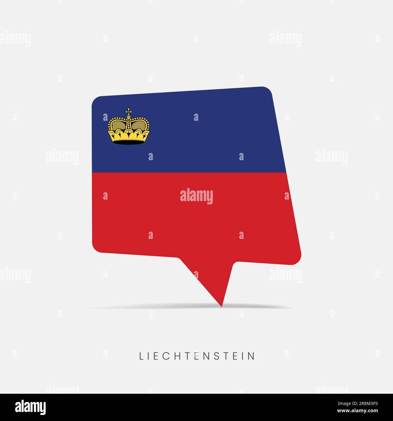 Liechtenstein flag map europe hi-res stock photography and images - Alamy