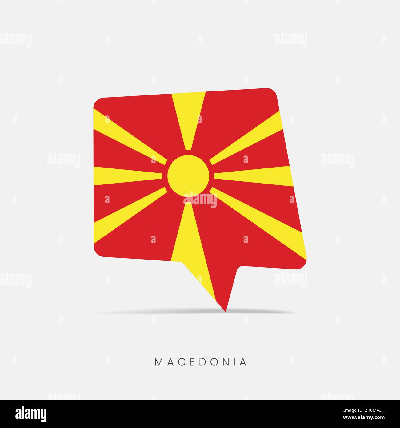 Macedonia macedonian flag map Stock Vector Images - Alamy
