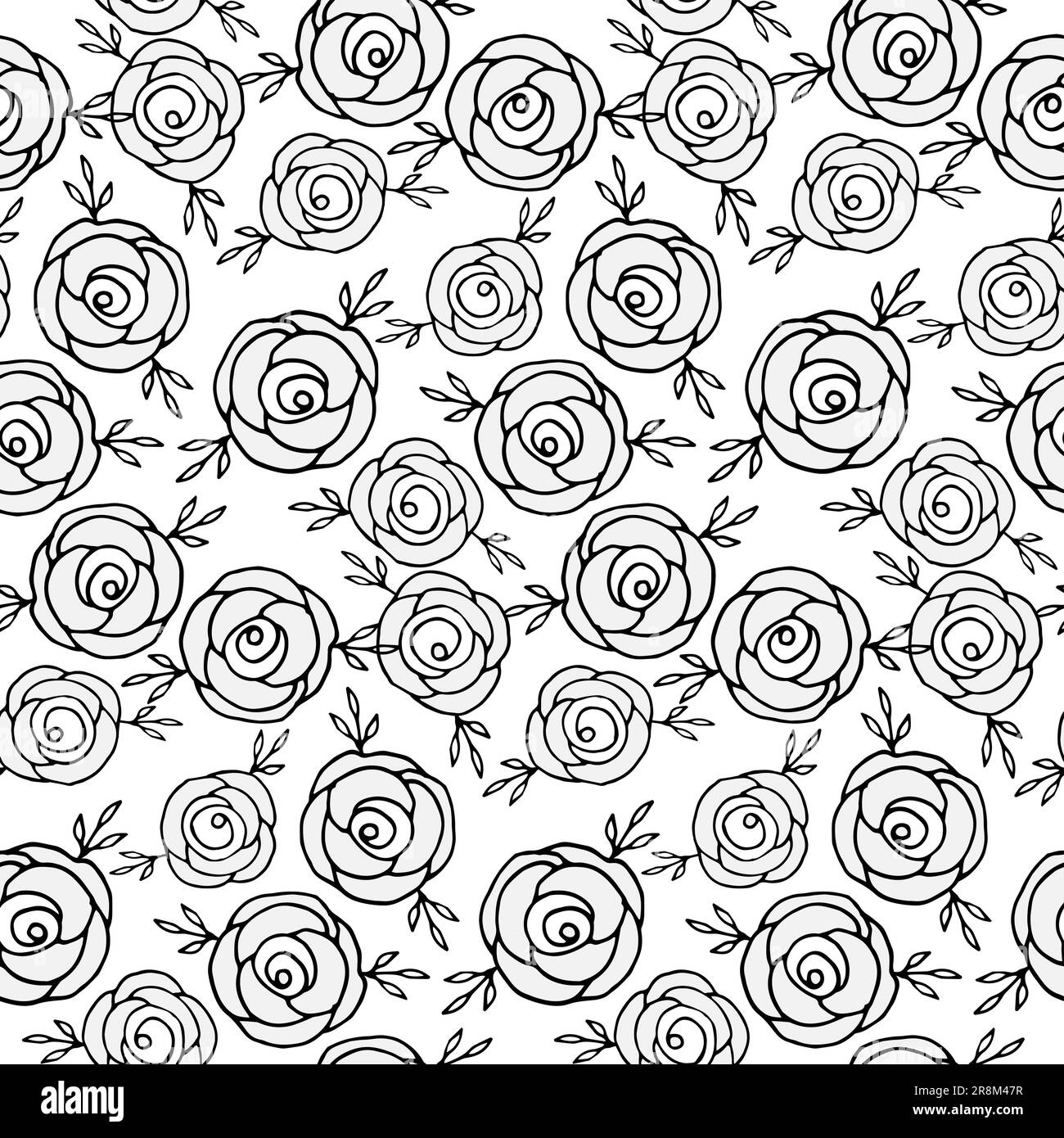 Doodle flower seamless pattern for surface design Stock Vector Image ...