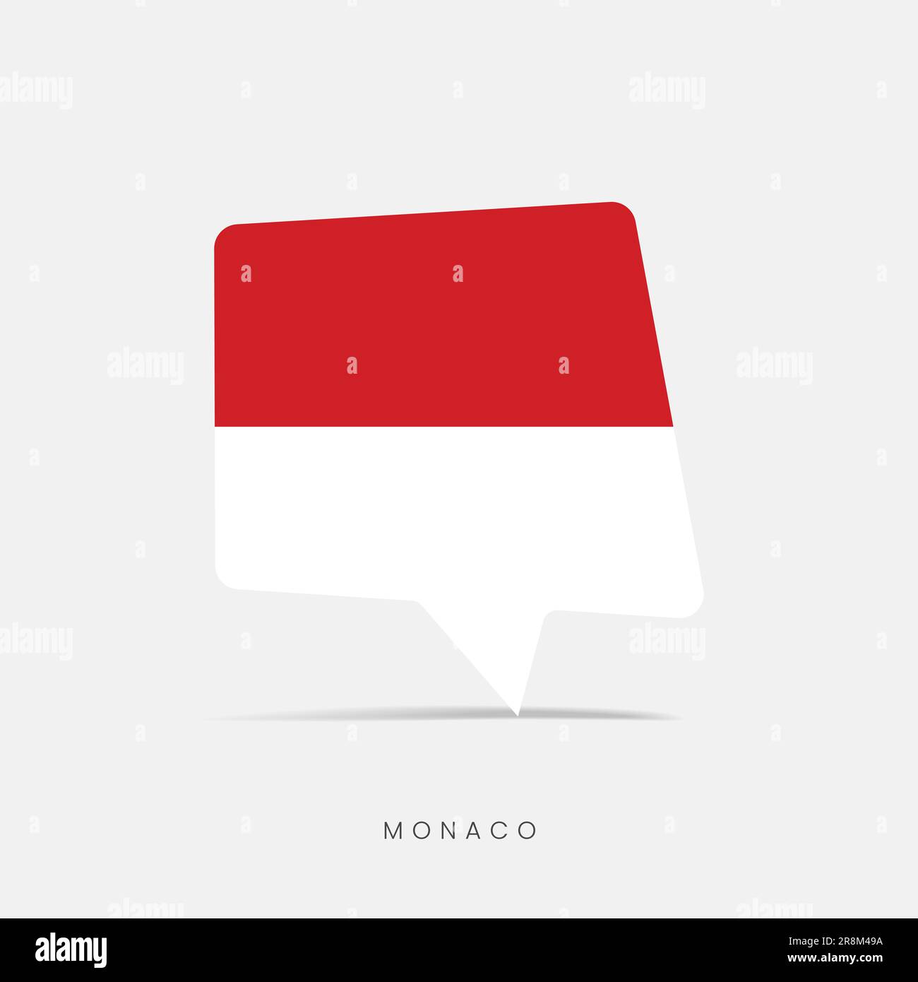 Monaco flag map Stock Vector Images - Alamy