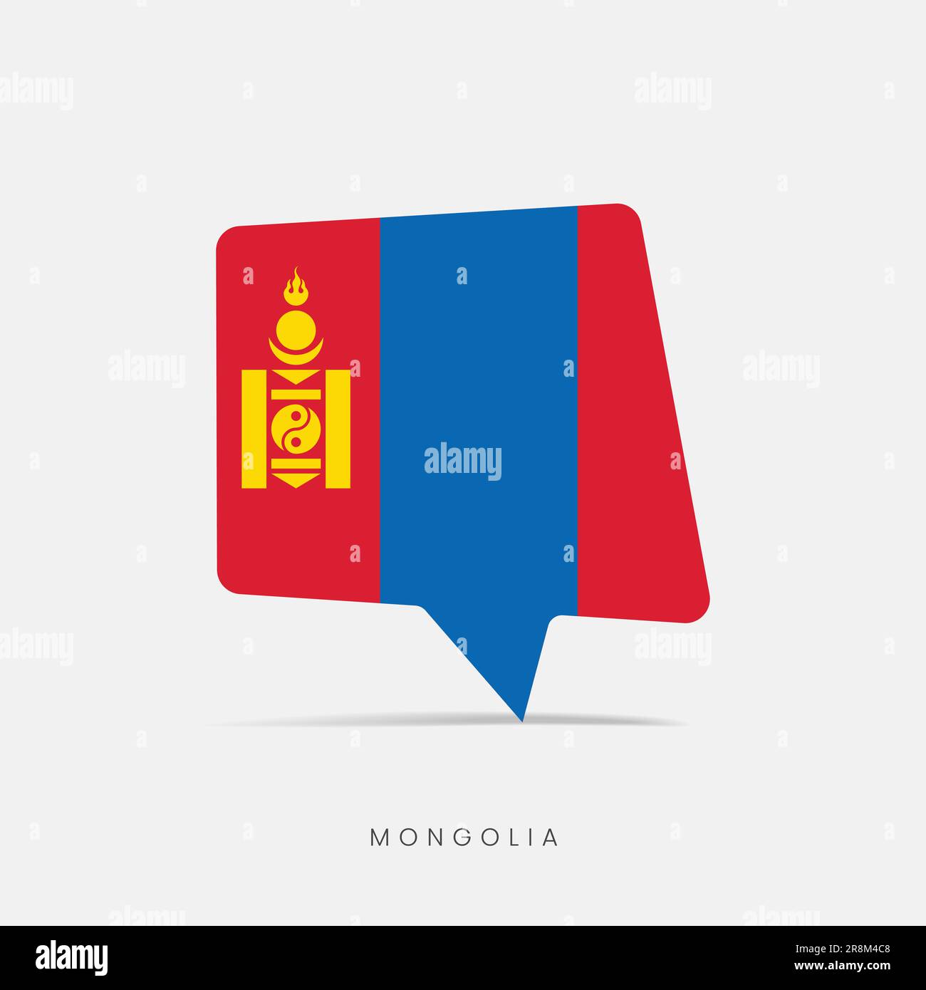 Mongolia flag bubble chat icon Stock Vector Image & Art - Alamy