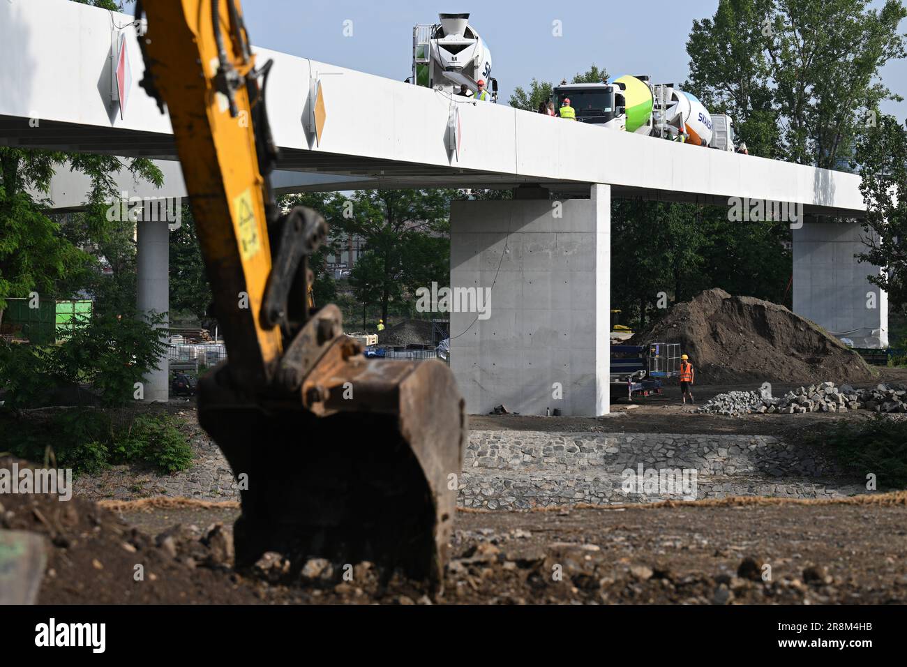 Prague, Czech Republic. 22nd June, 2023. Load test on the new HolKa ...