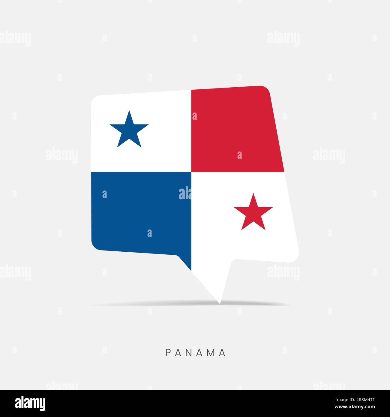 Flag map of panama Stock Vector Images - Alamy