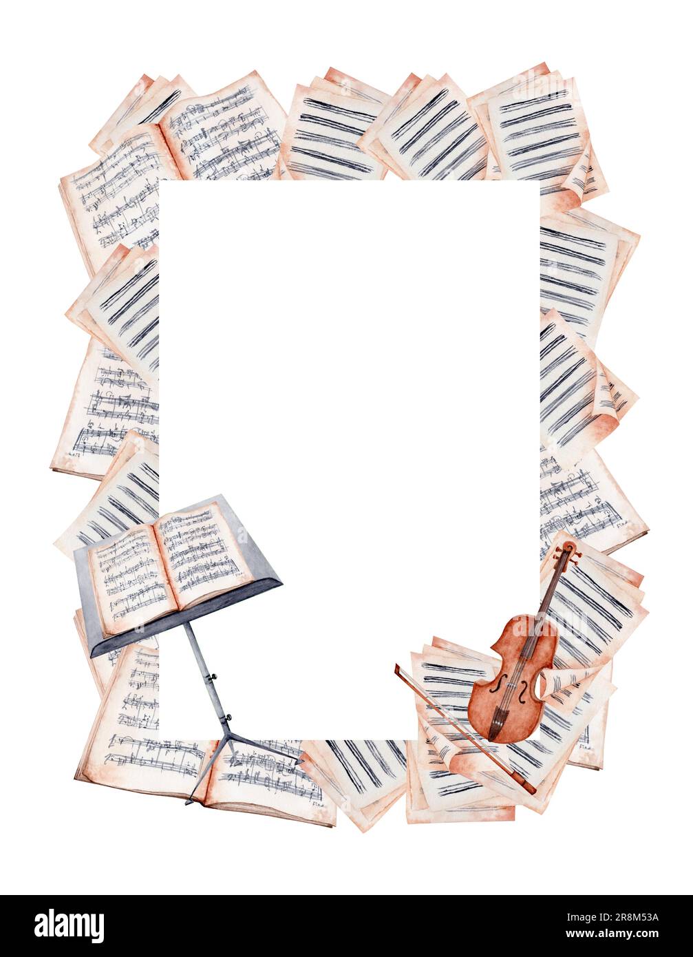 Modern music score Cut Out Stock Images & Pictures - Alamy