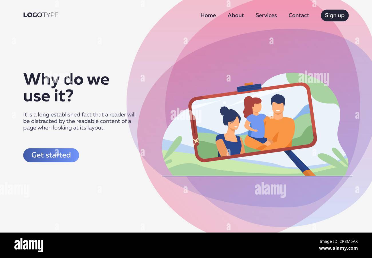 Phone landscape photo Stock Vector Images - Alamy