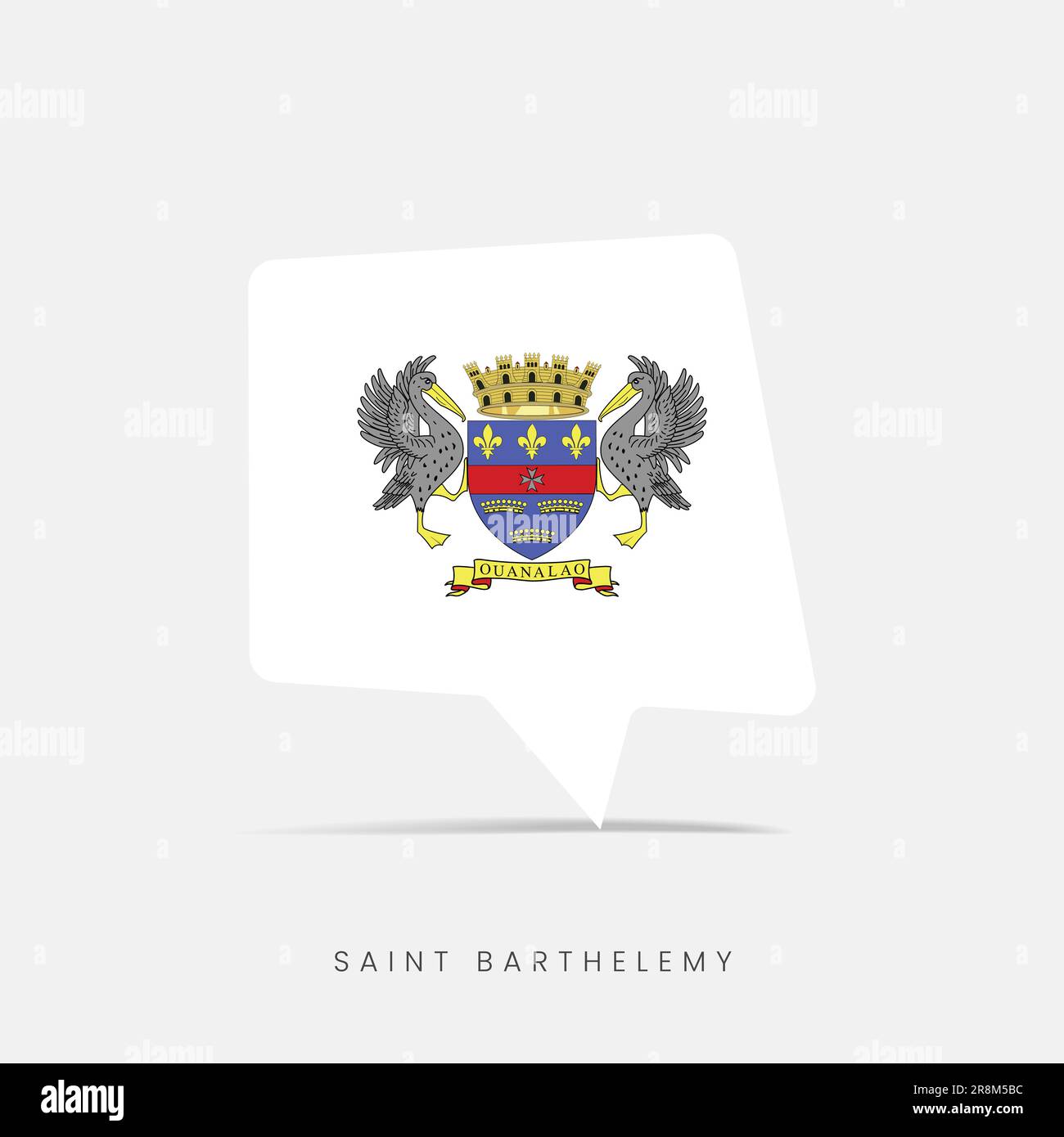 Saint barthelemy island map hi-res stock photography and images - Alamy