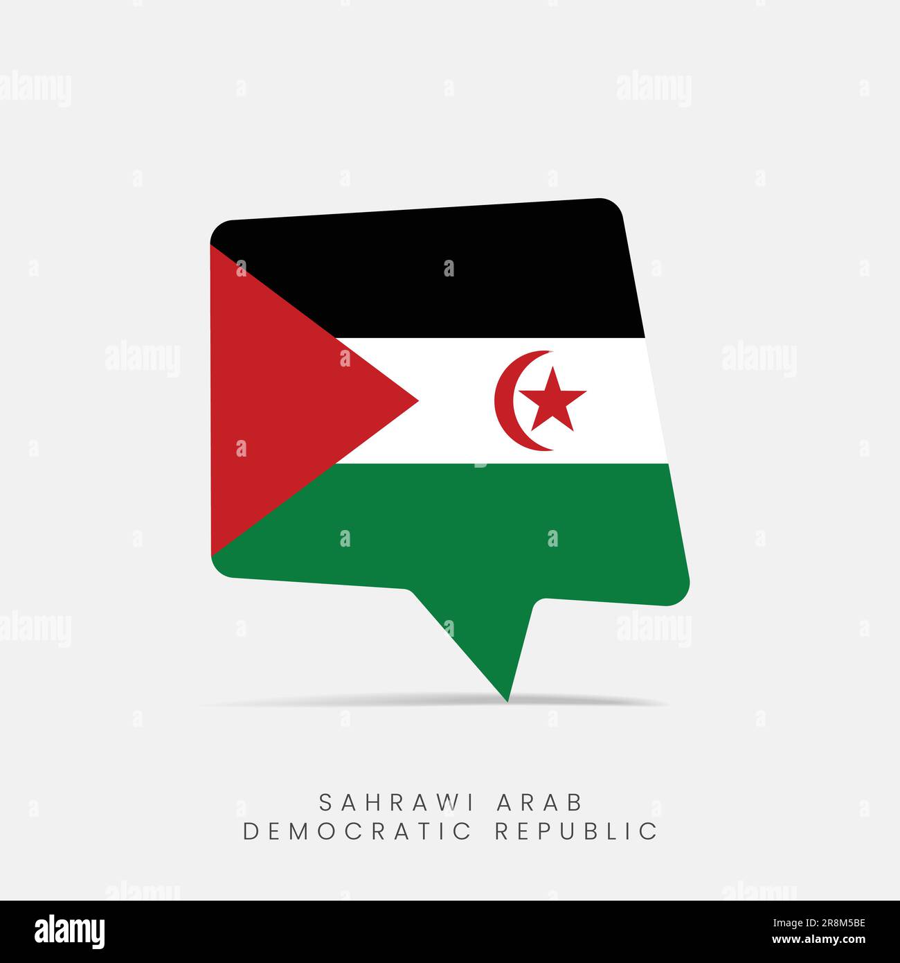 Sahrawi arab democratic republic flag map hi-res stock photography and ...