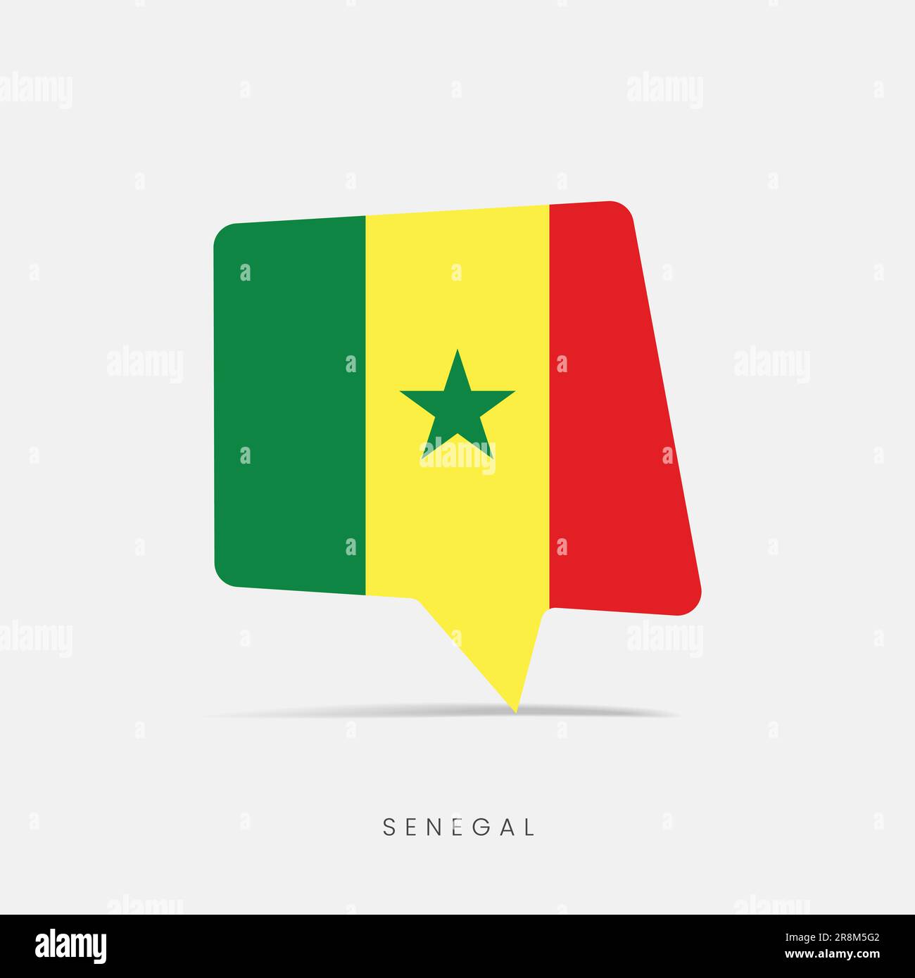Senegal flag bubble chat icon Stock Vector Image & Art - Alamy