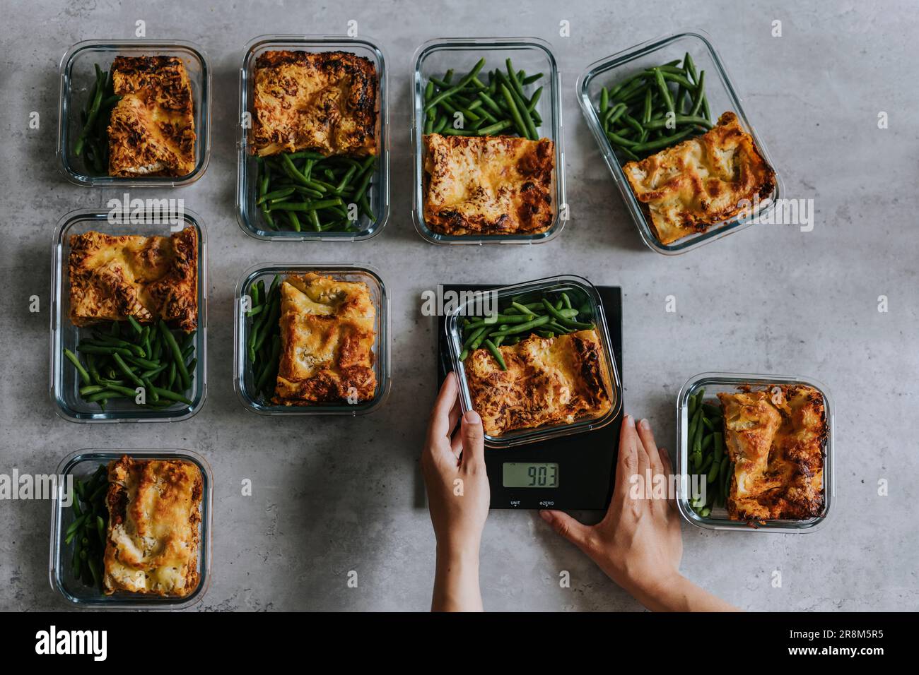 Overhead food prep hi-res stock photography and images - Alamy