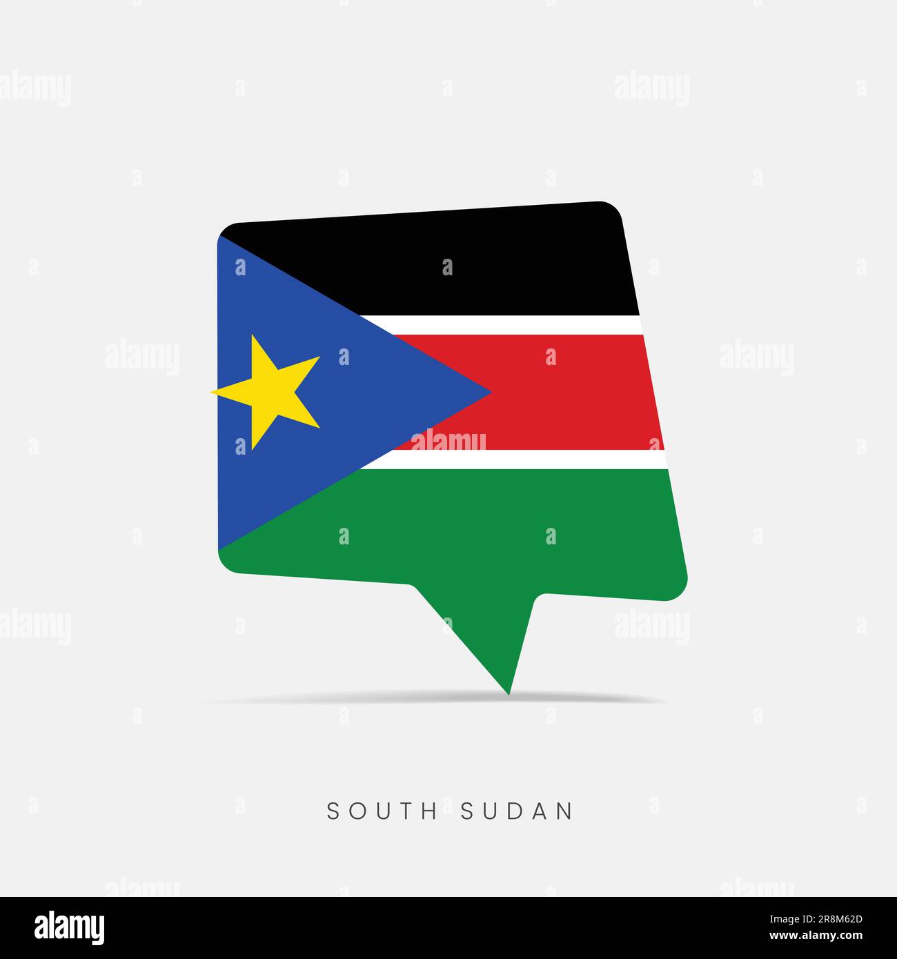 Flag south sudan black Stock Vector Images - Alamy