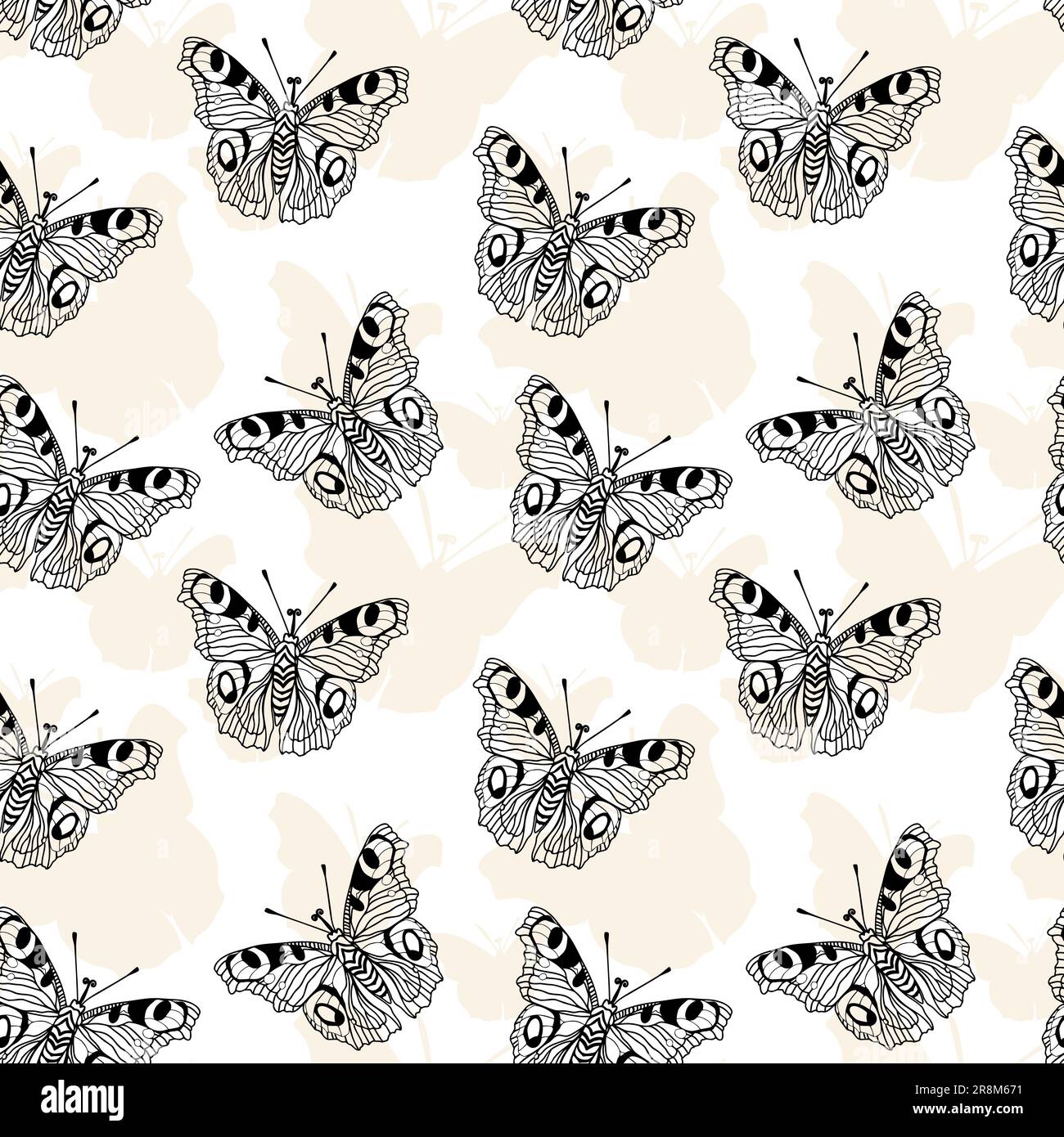 Black ink pattern Stock Vector Images - Alamy