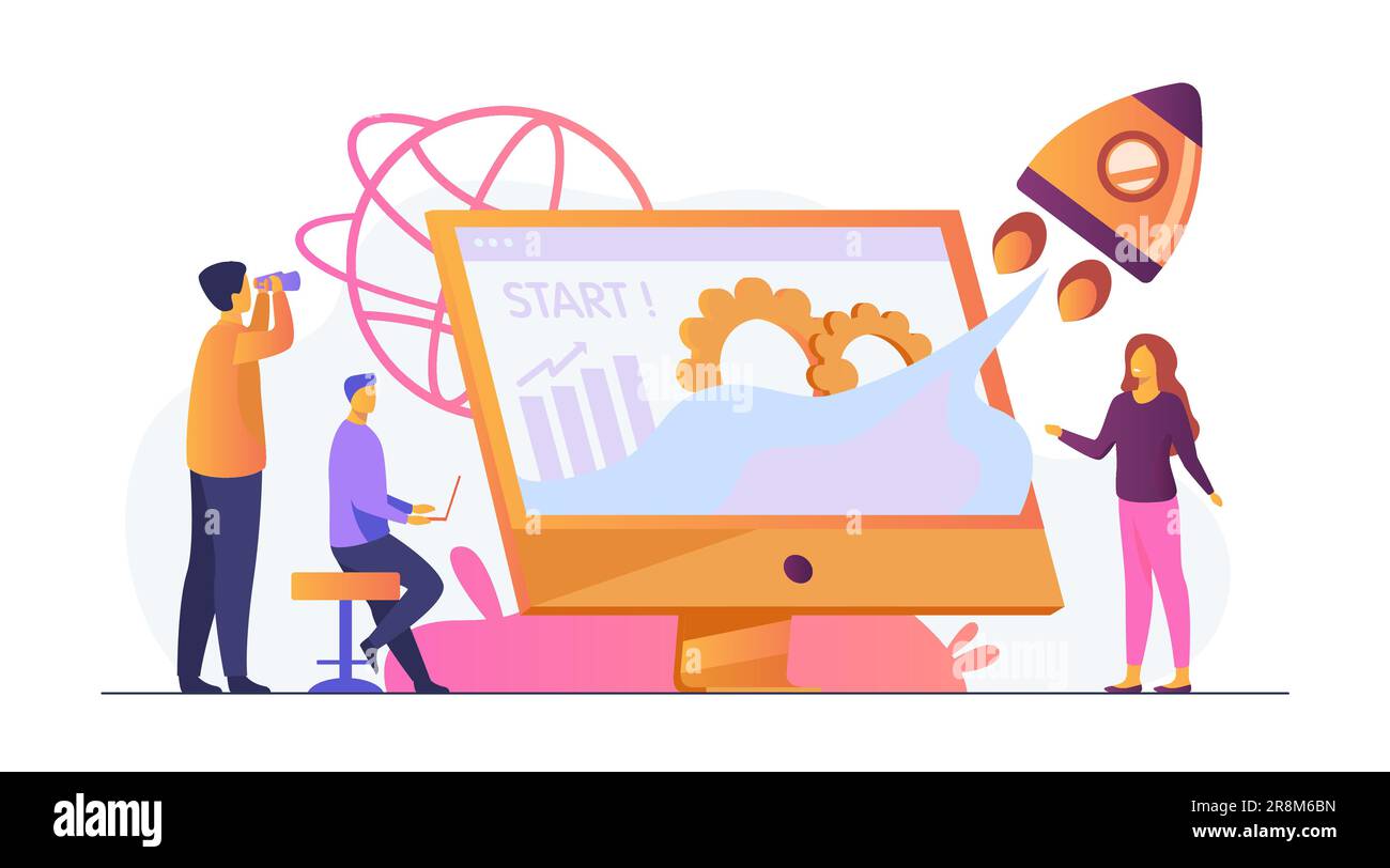 Team starting project Stock Vector Image & Art - Alamy