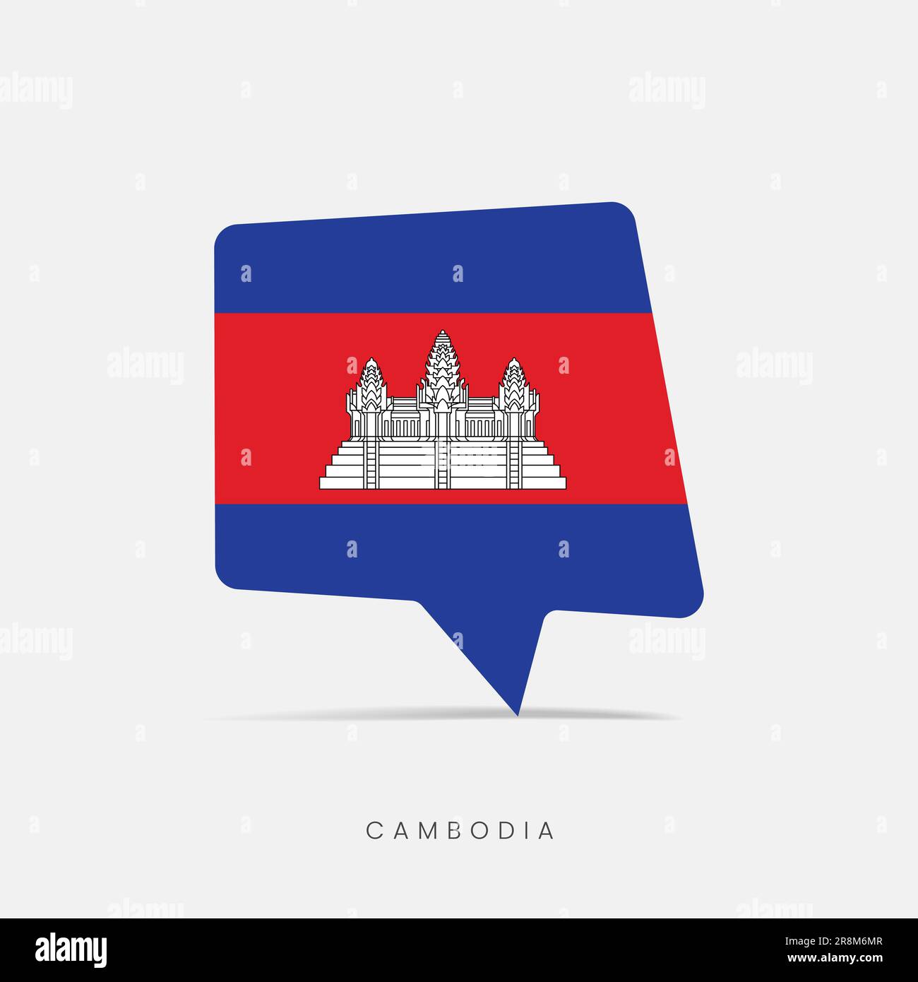 Cambodia flag bubble chat icon Stock Vector Image & Art - Alamy