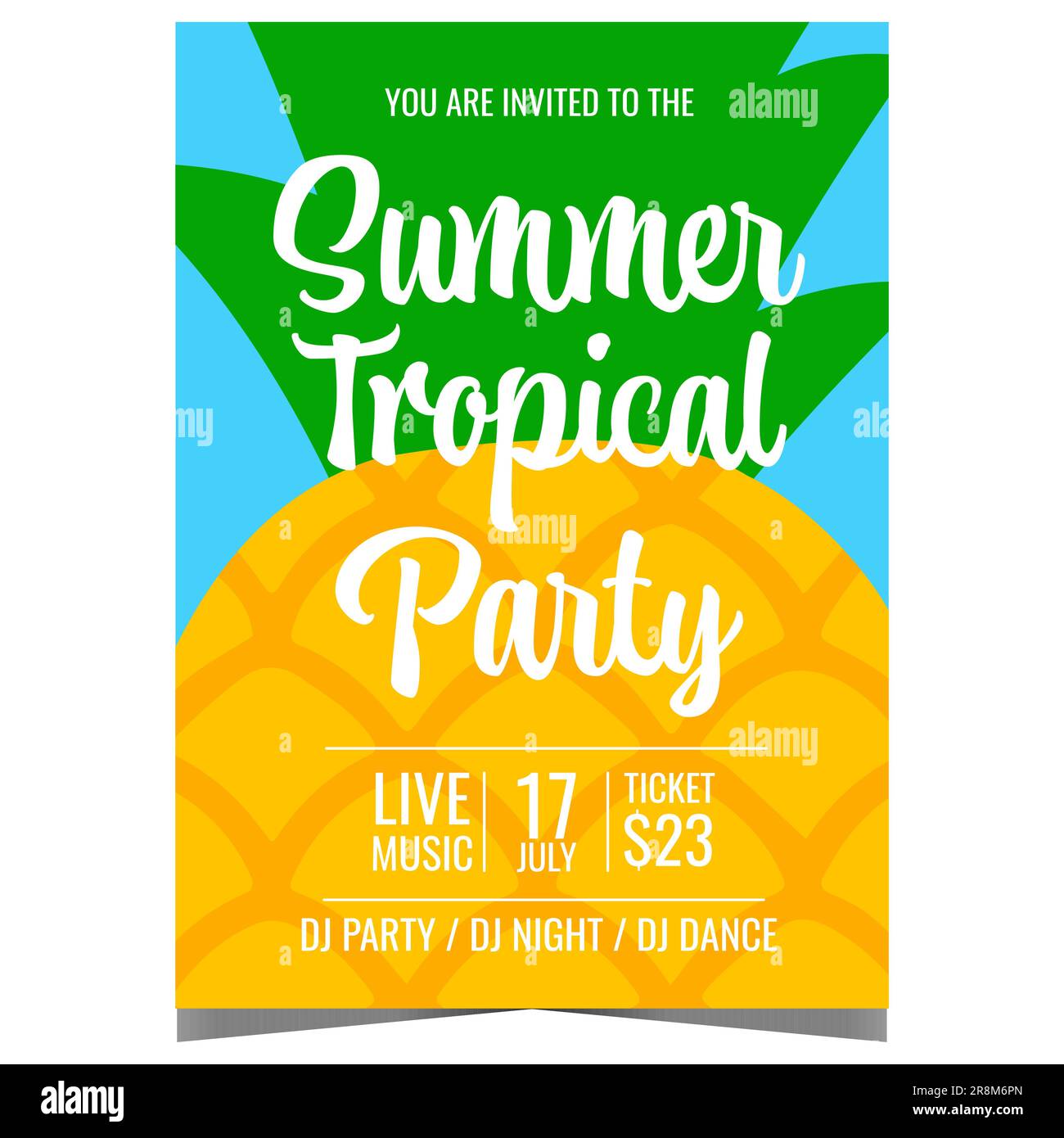Summer invitation vector vectors hi-res stock photography and images ...