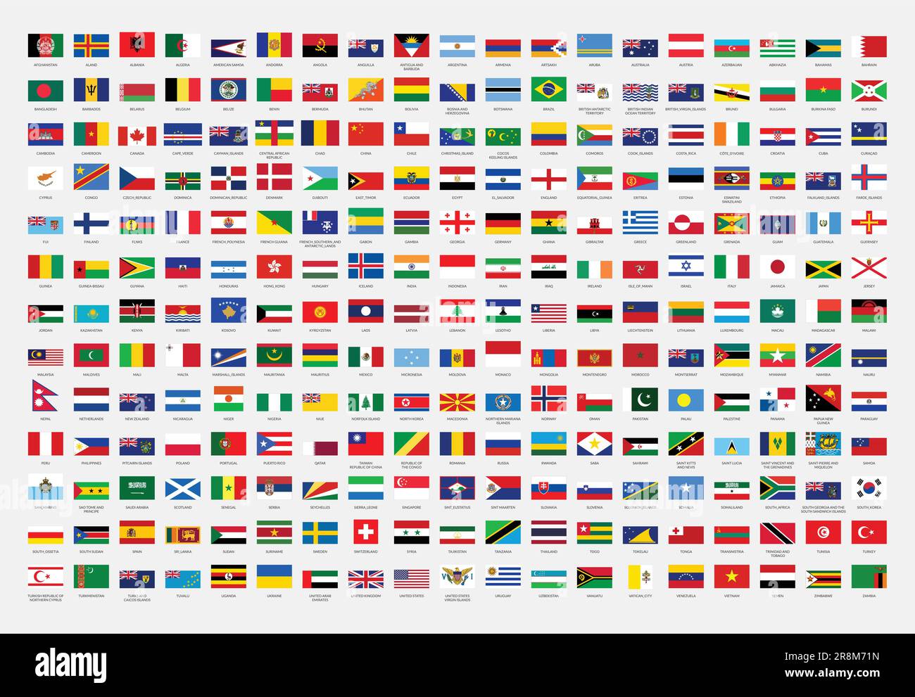 World All Countries Rectangle flag icon Stock Vector Image & Art - Alamy