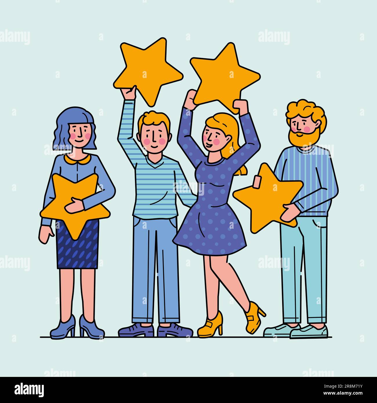 Person evaluation Stock Vector Images - Alamy