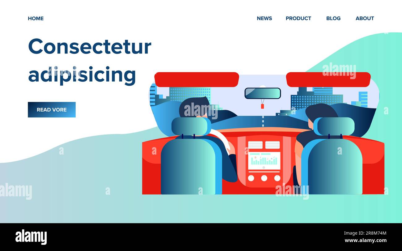 Inside interior car vehicle cabin Stock Vector Images - Alamy