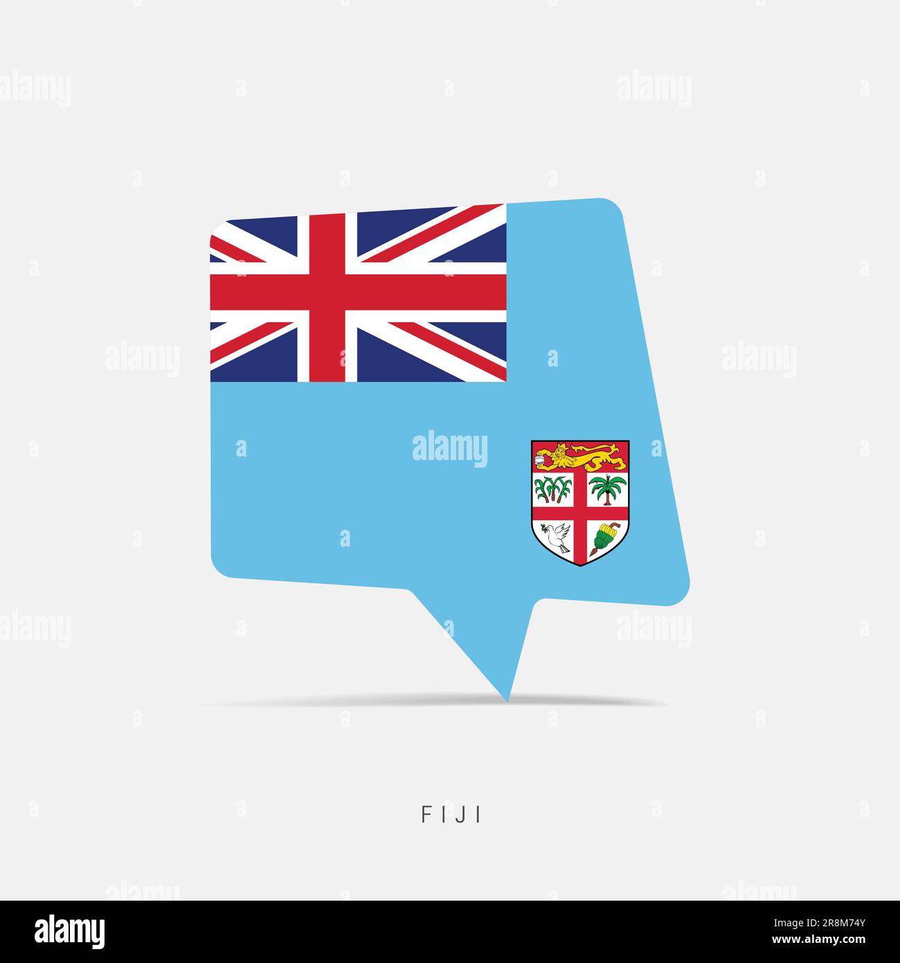 Fiji flag bubble chat icon Stock Vector Image & Art - Alamy