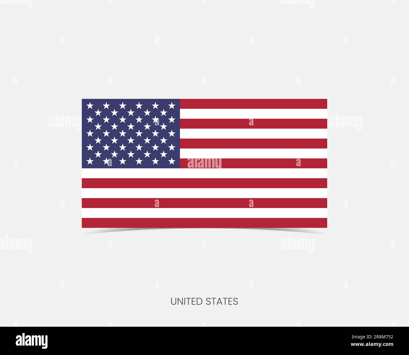 Flat world map usa central hi-res stock photography and images - Alamy