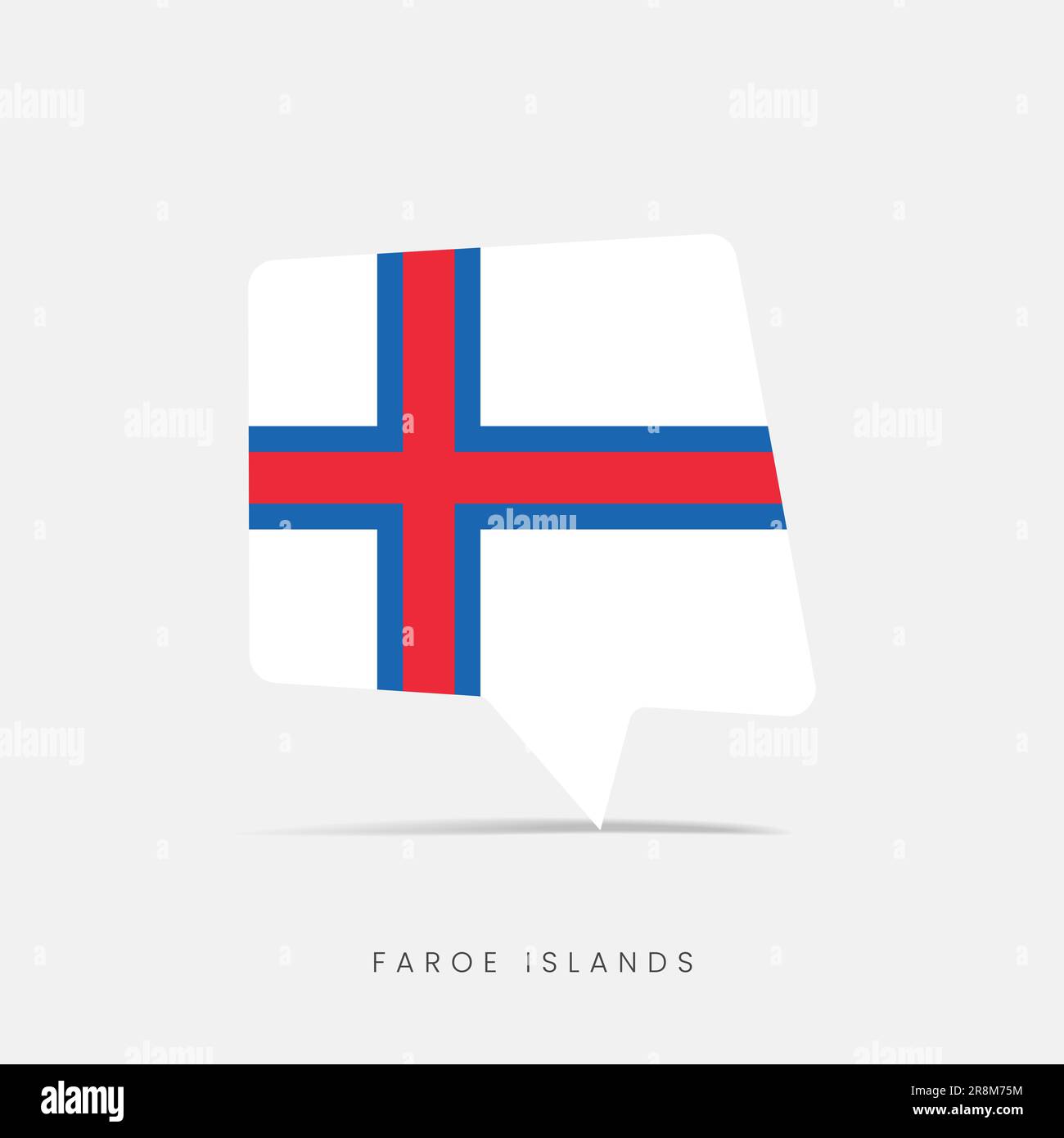 Faroe islands flag vector vectors hi-res stock photography and images ...