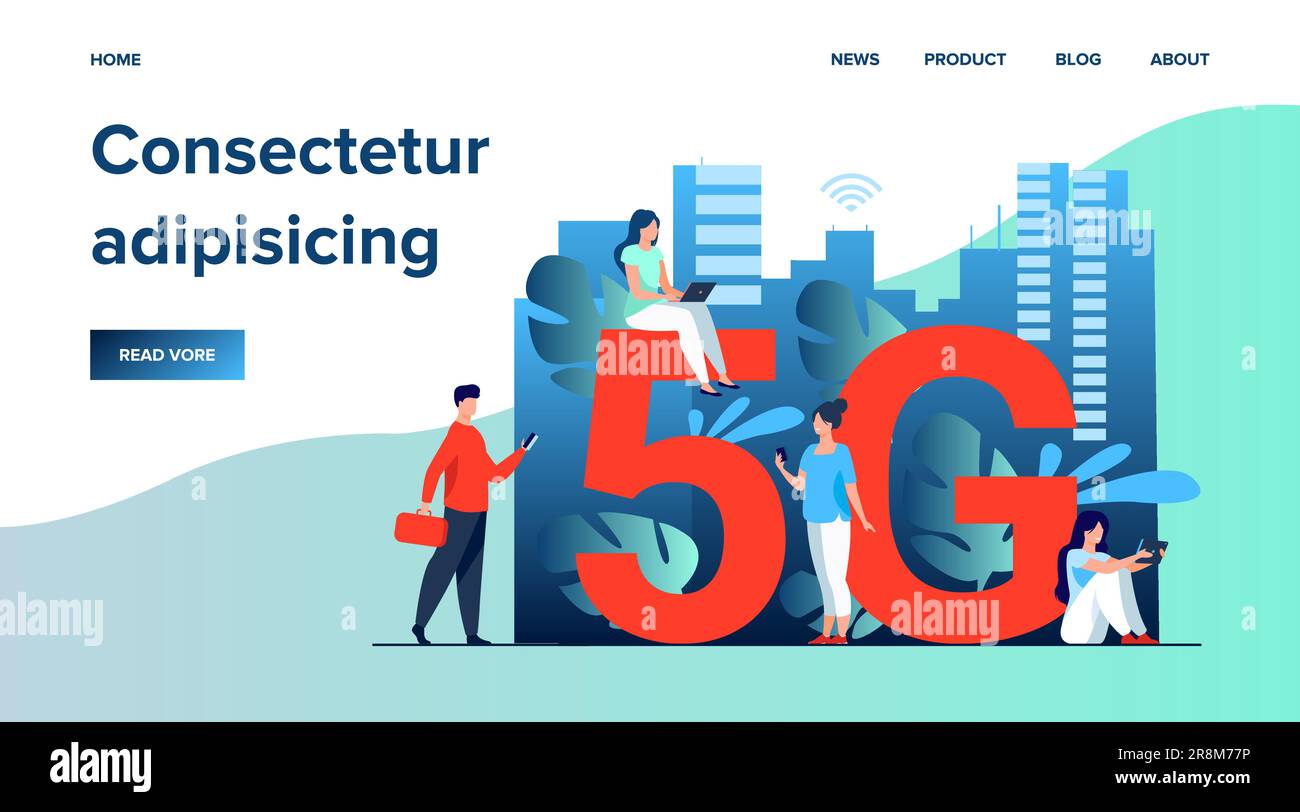 5G networks and telecom concept Stock Vector Image & Art - Alamy