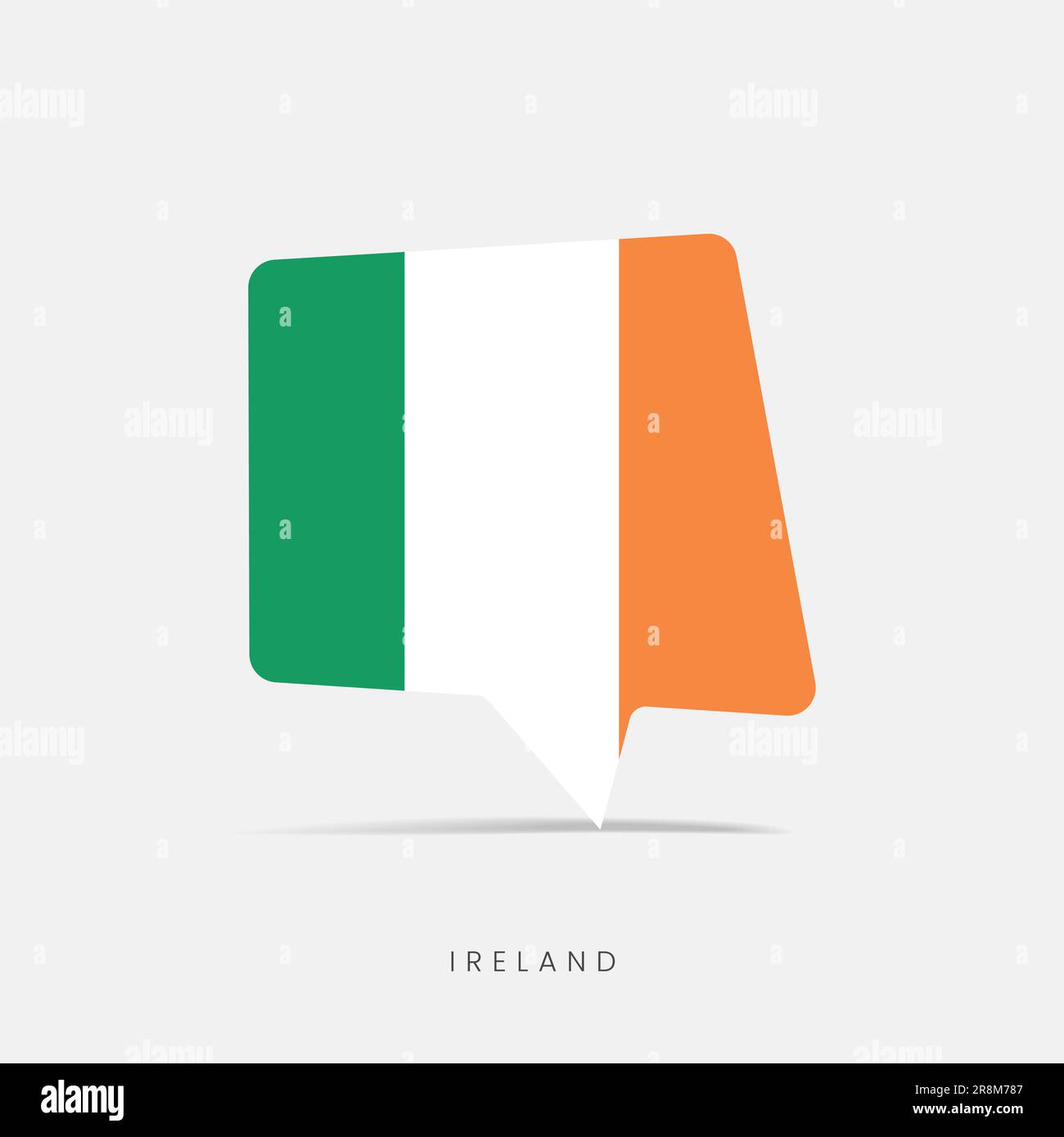 Ireland flag bubble chat icon Stock Vector Image & Art - Alamy