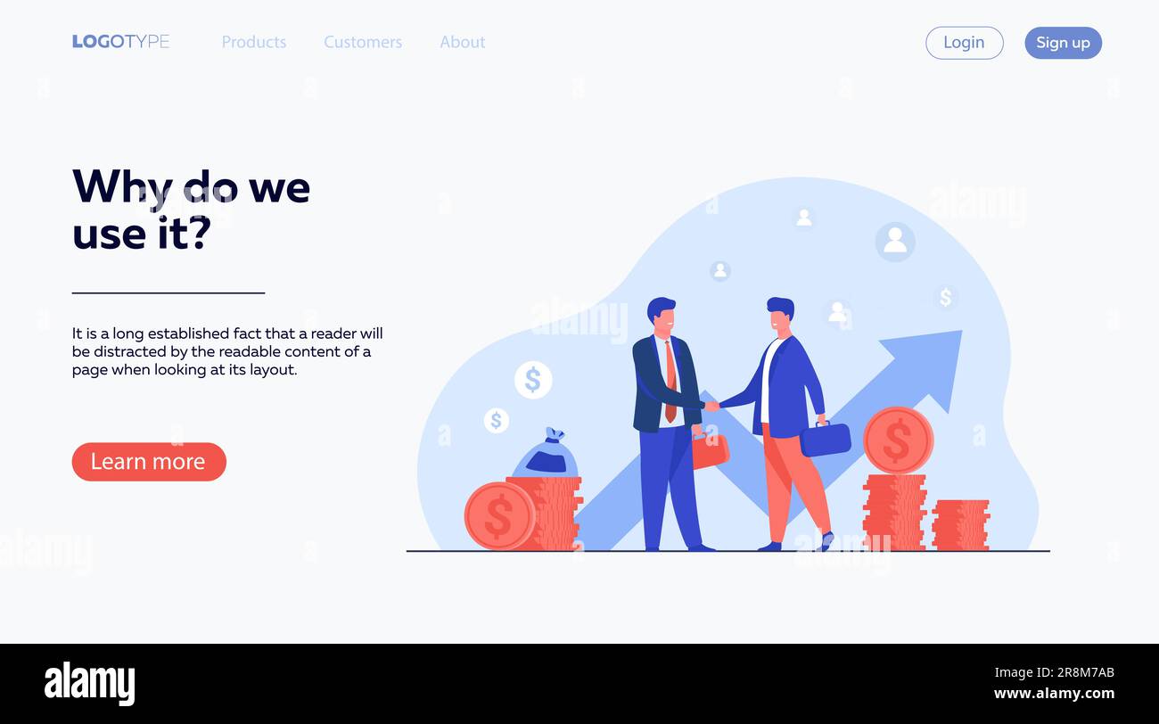 Collaboration in finance two Stock Vector Images - Alamy