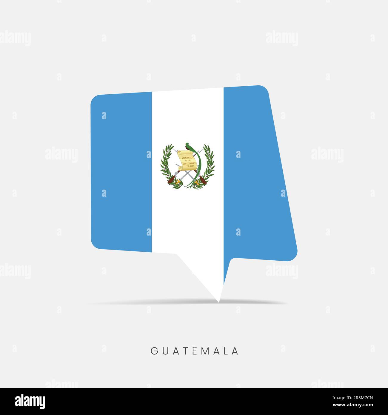 Guatemala central america map flag Stock Vector Images - Alamy