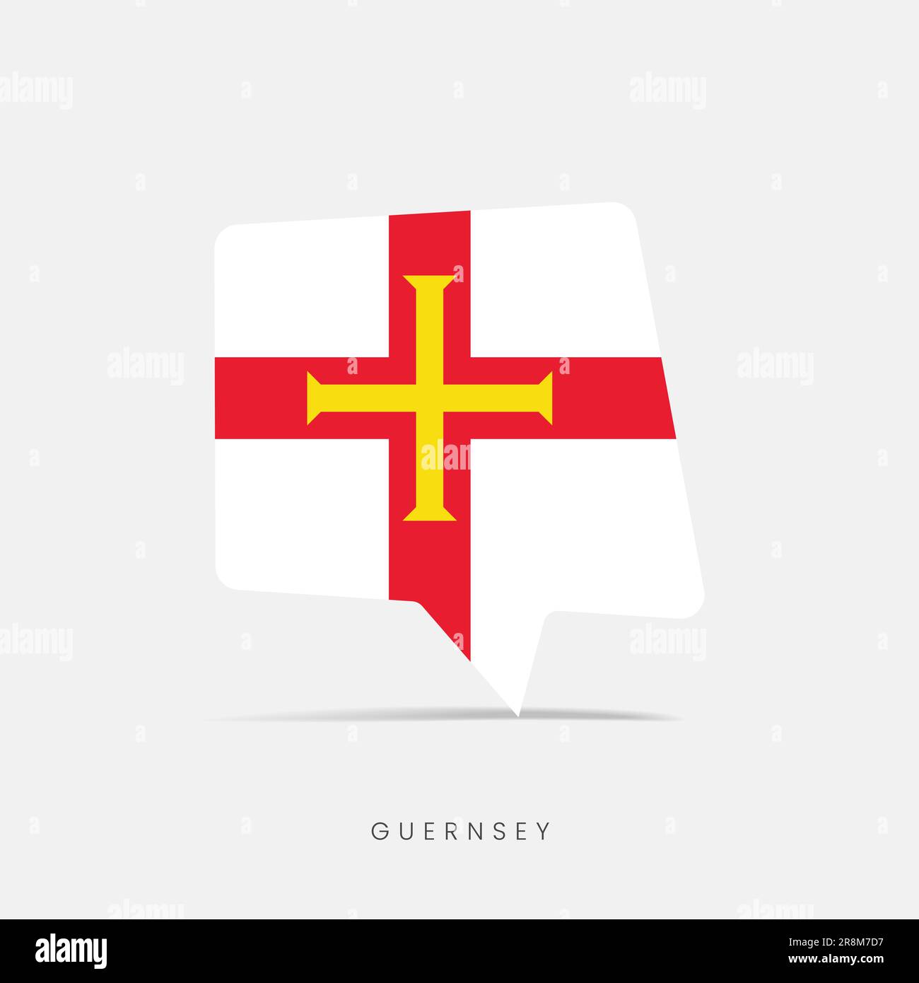 Guernsey flag bubble chat icon Stock Vector Image & Art - Alamy