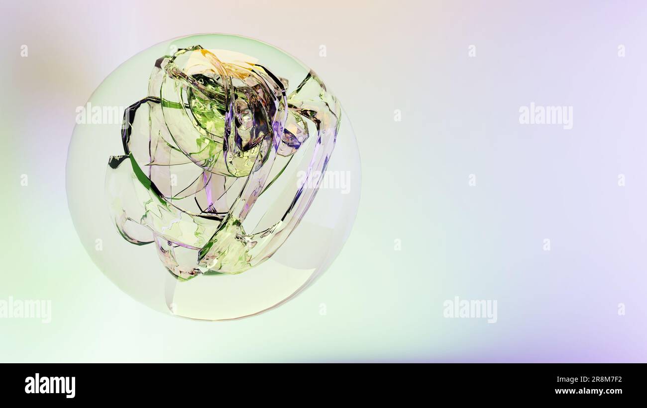 3D render of a blender with a glass beaker with bubbles, isolated on a ...