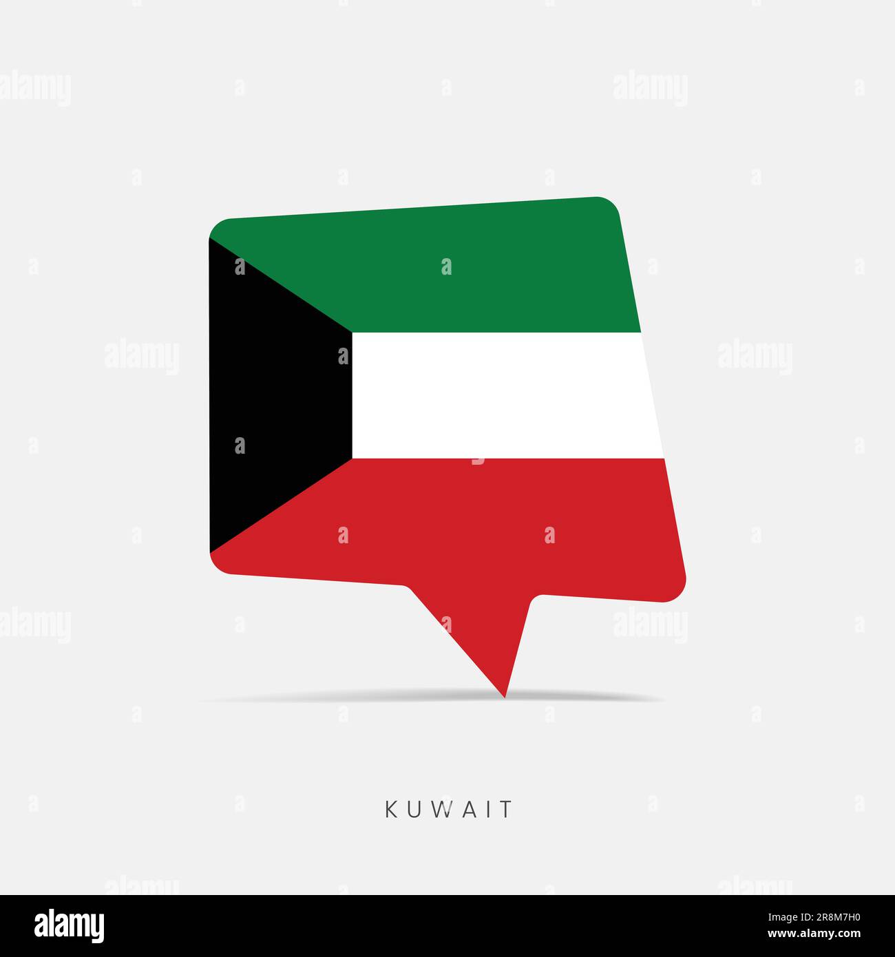 Kuwait flag bubble chat icon Stock Vector Image & Art - Alamy