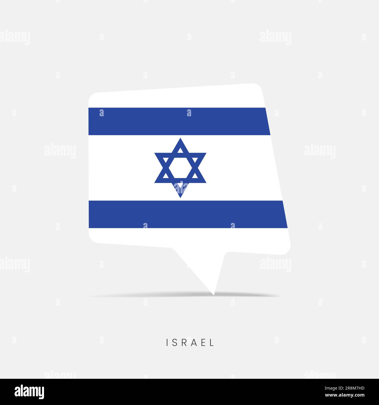 Israel flag bubble chat icon Stock Vector Image & Art - Alamy