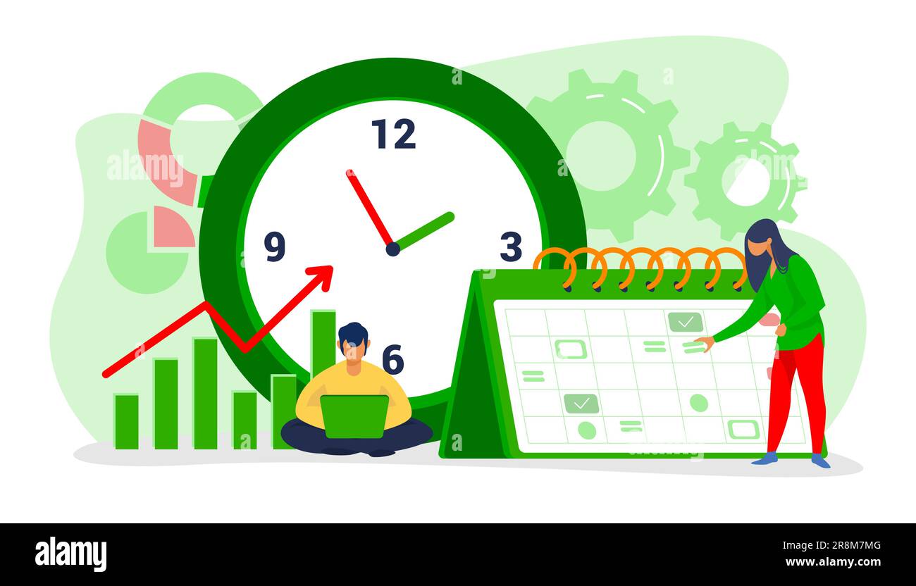 Timing and project scheduling Stock Vector Image & Art - Alamy