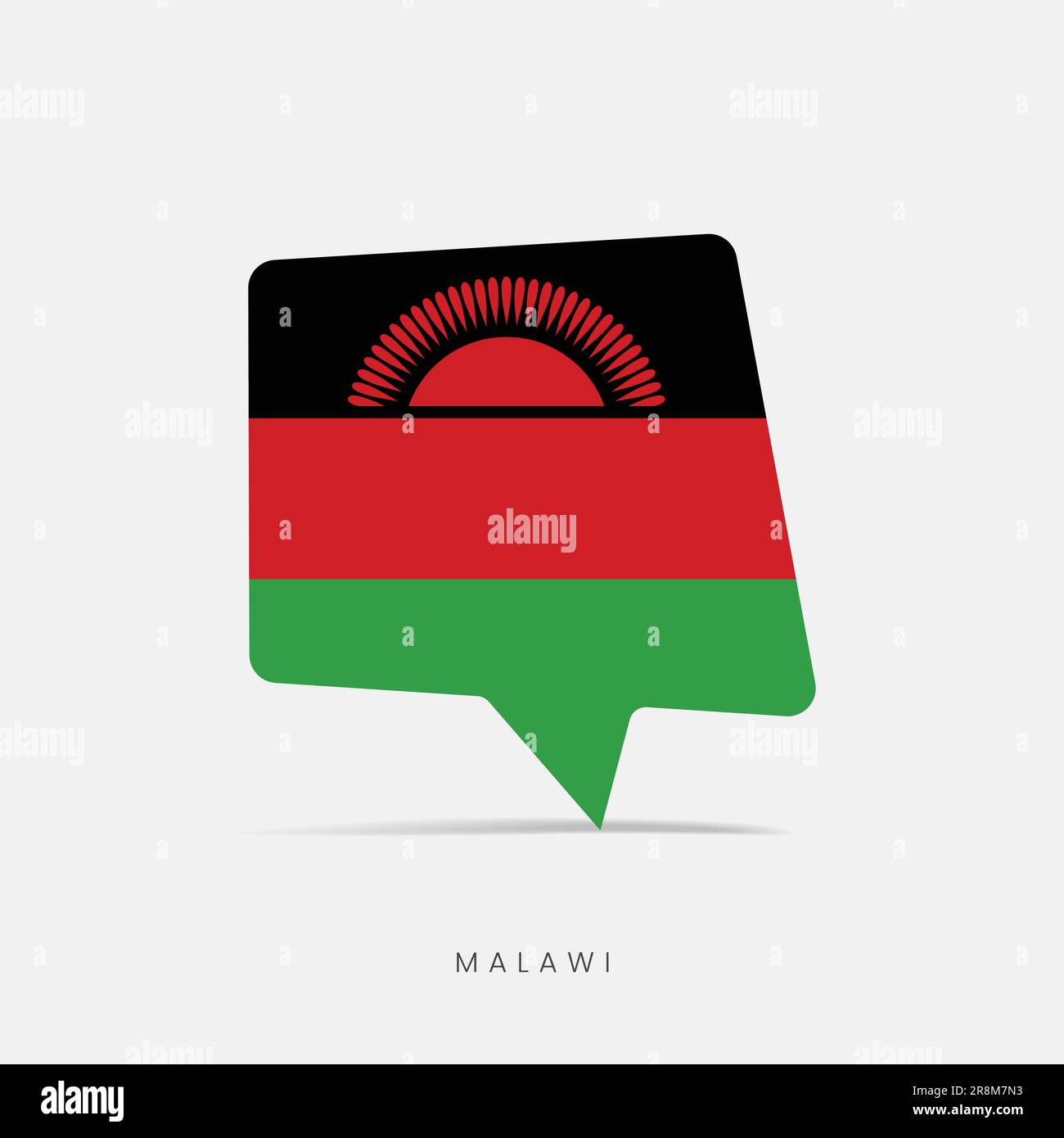 Malawi flag bubble chat icon Stock Vector Image & Art - Alamy