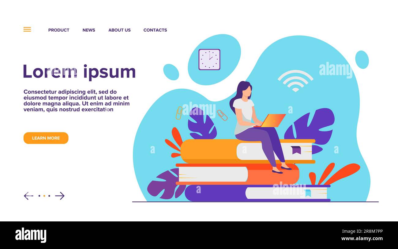 Online courses and student concept Stock Vector Image & Art - Alamy