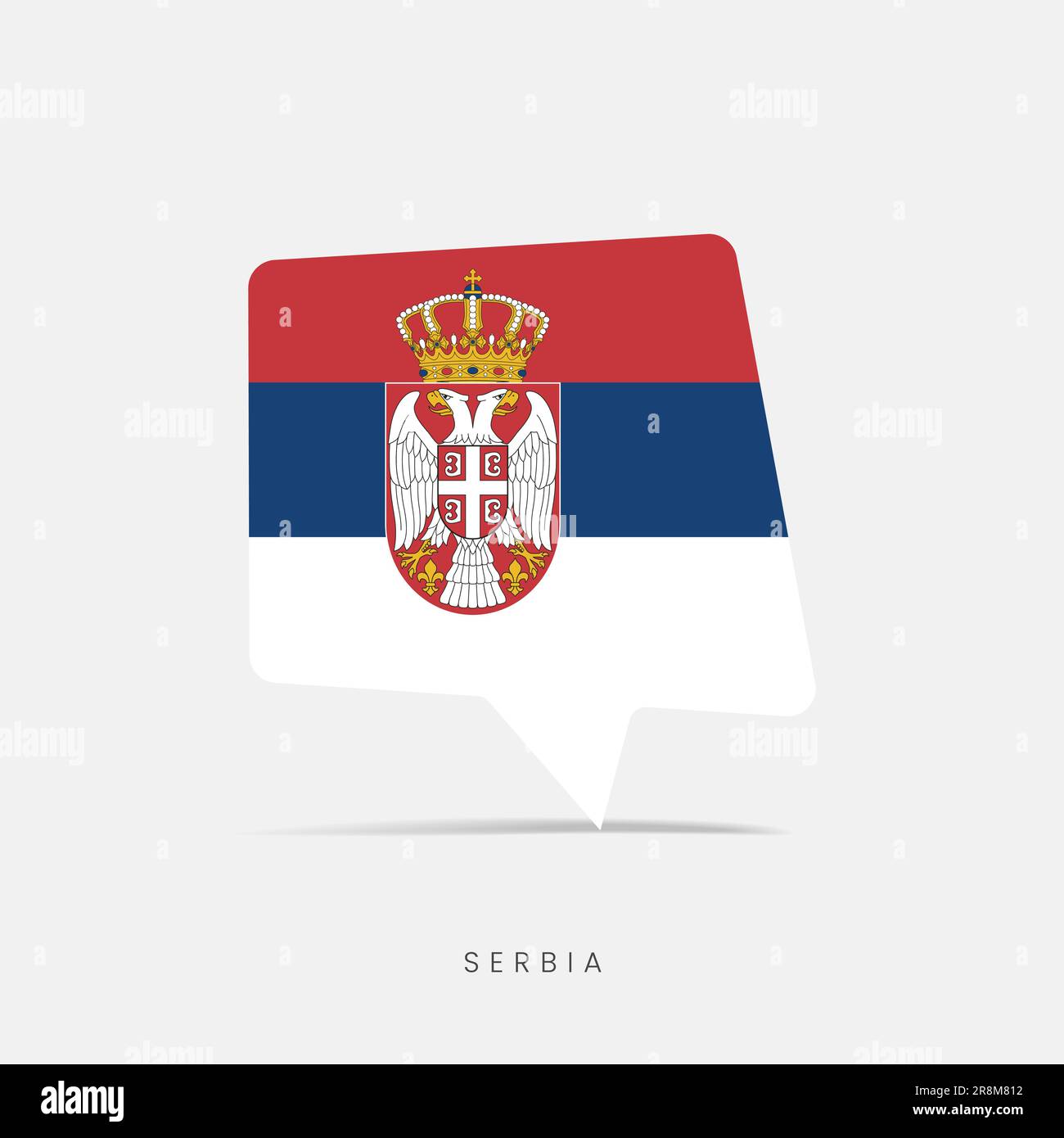 Serbia flag bubble chat icon Stock Vector Image & Art - Alamy
