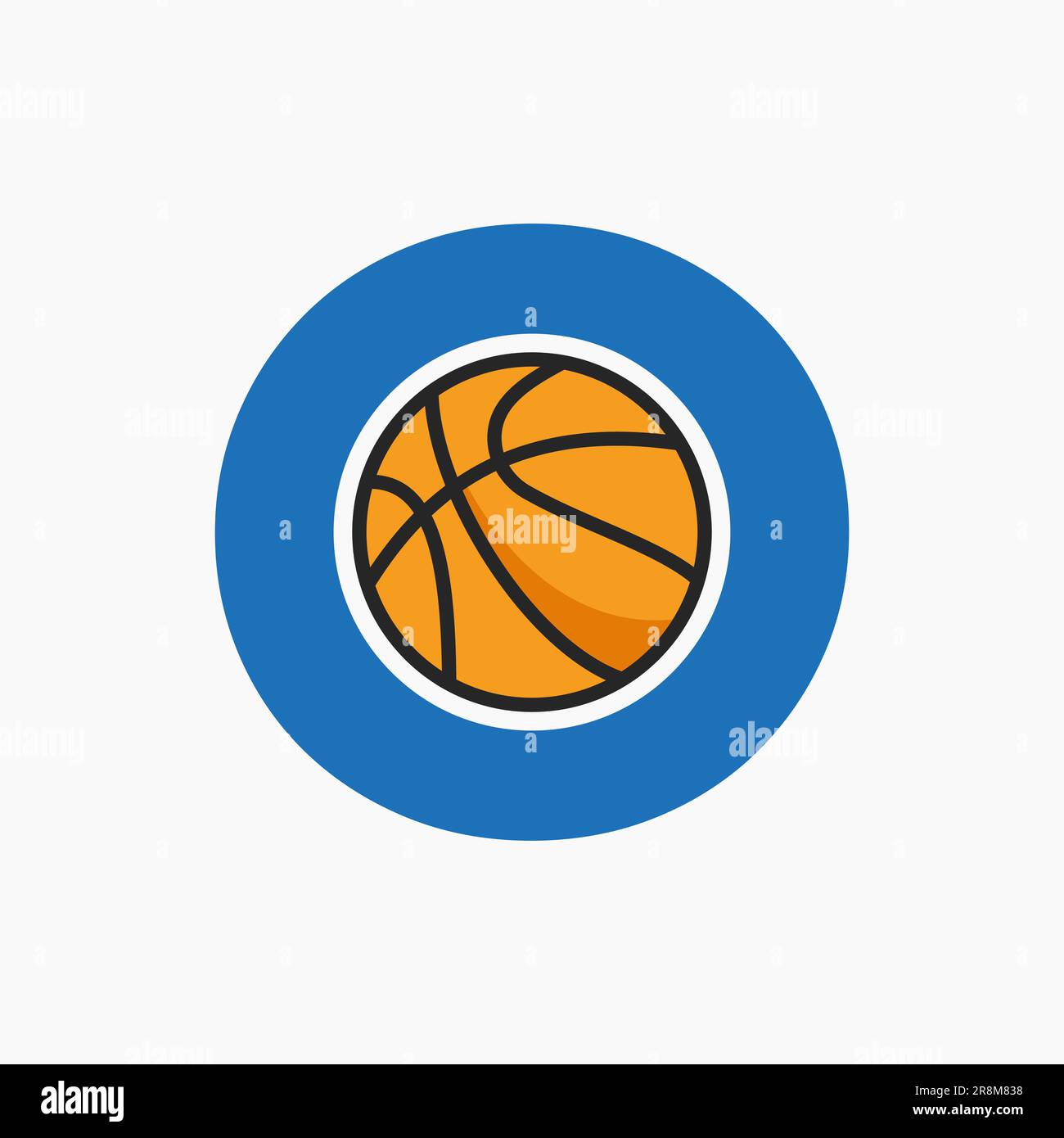 Basketball Logo On Letter O Concept. Basket Club Symbol Vector Template ...