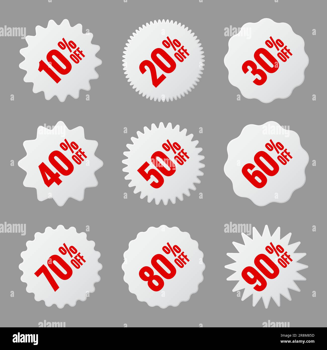 Price tags collection, special offer or shopping discount label with ...