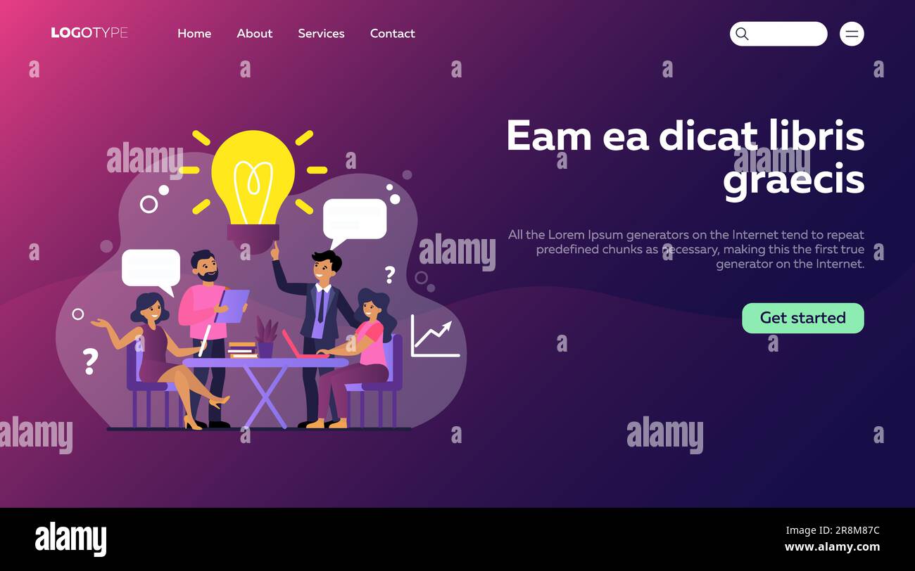 Sharing ideas colleague Stock Vector Images - Alamy