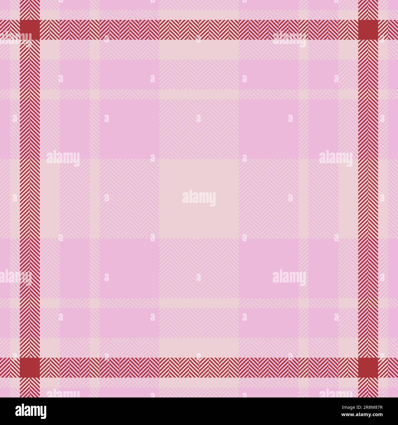 Plaid check pattern in pink. Seamless fabric texture. Tartan textile ...