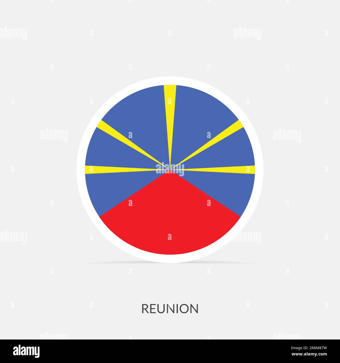 Vector map of reunion hi-res stock photography and images - Alamy