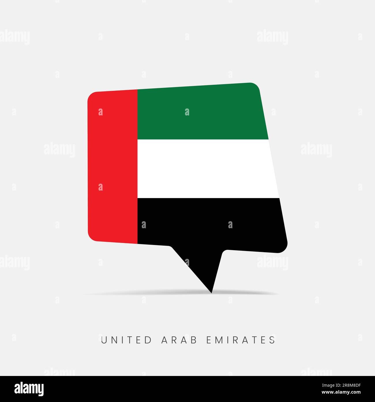 United Arab Emirates flag bubble chat icon Stock Vector Image & Art - Alamy